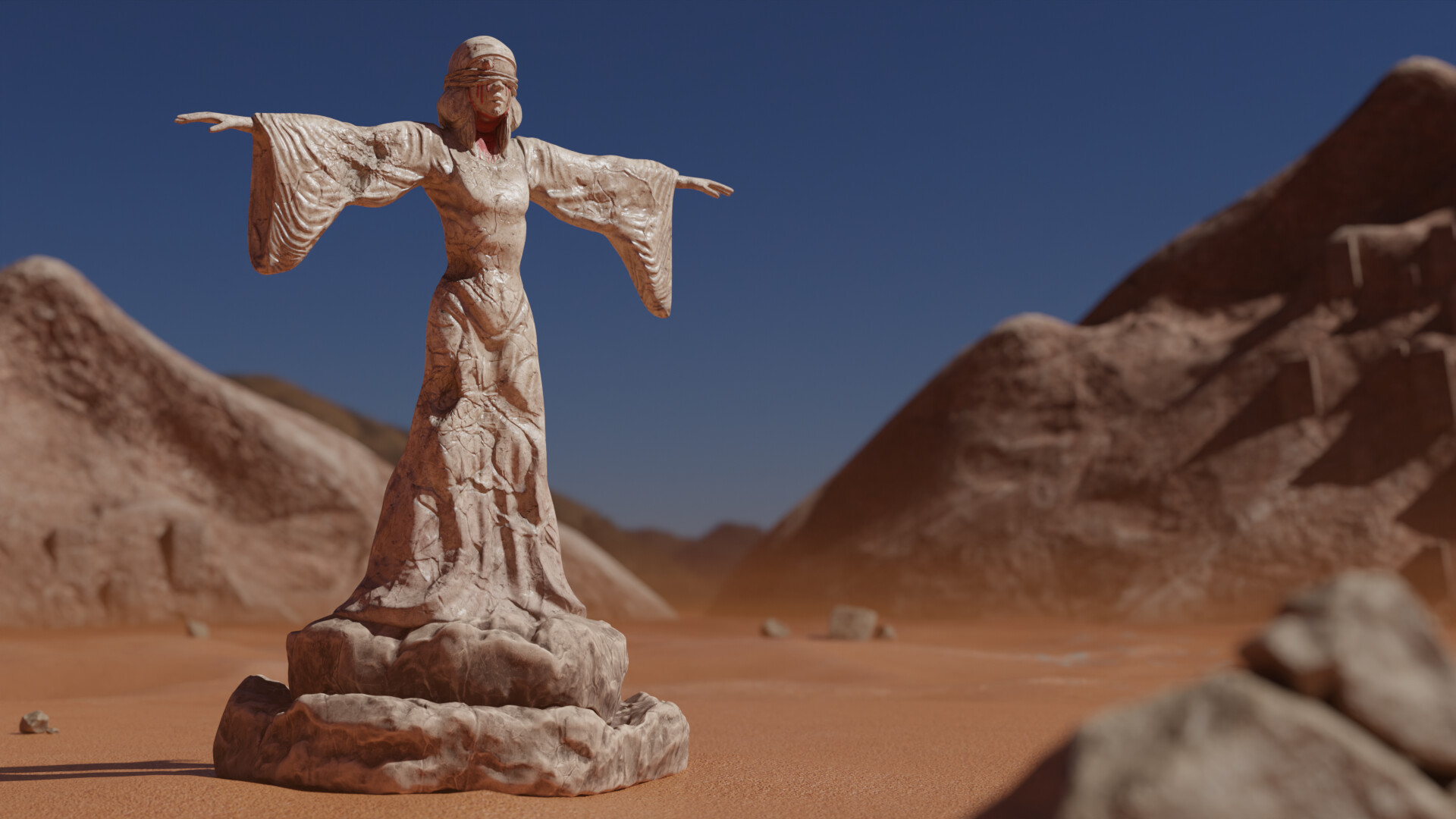 ArtStation - Desert Statue