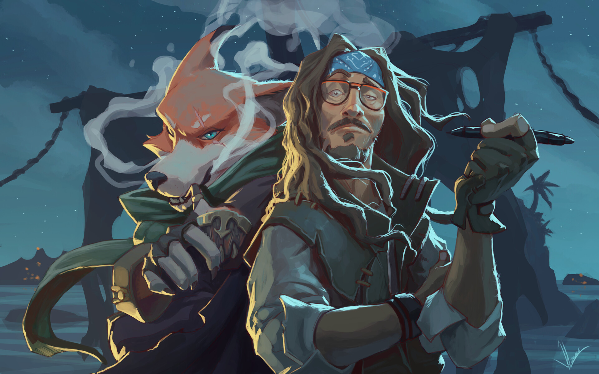 ArtStation - Fenix and me ( Xppen Comision )