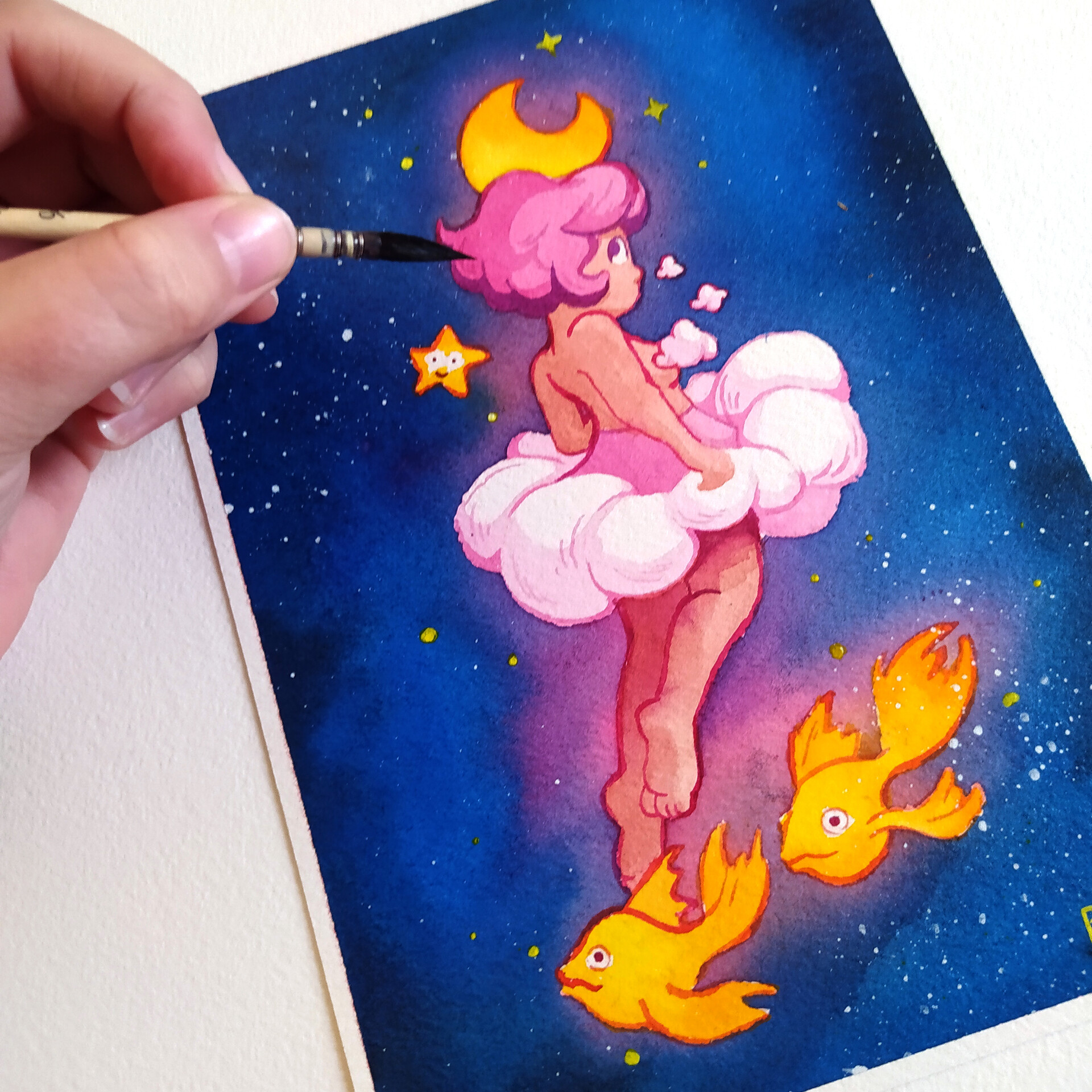 ArtStation - floating girl