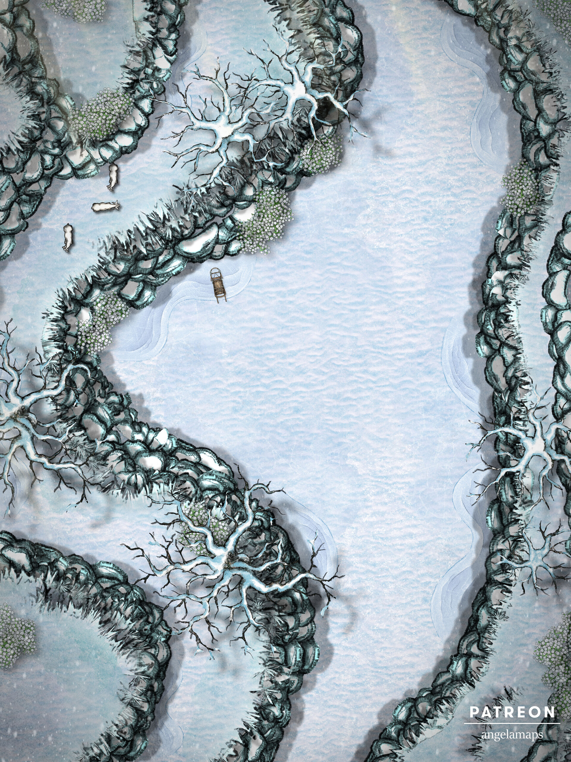 ArtStation - Winter Battle Map