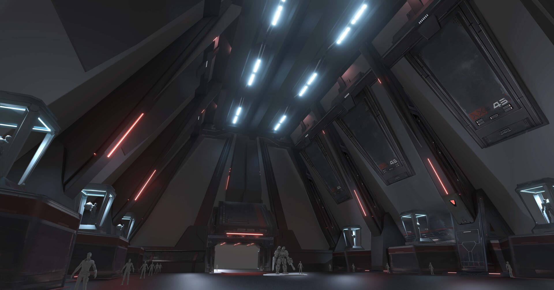 ArtStation - Science fiction mecha scene