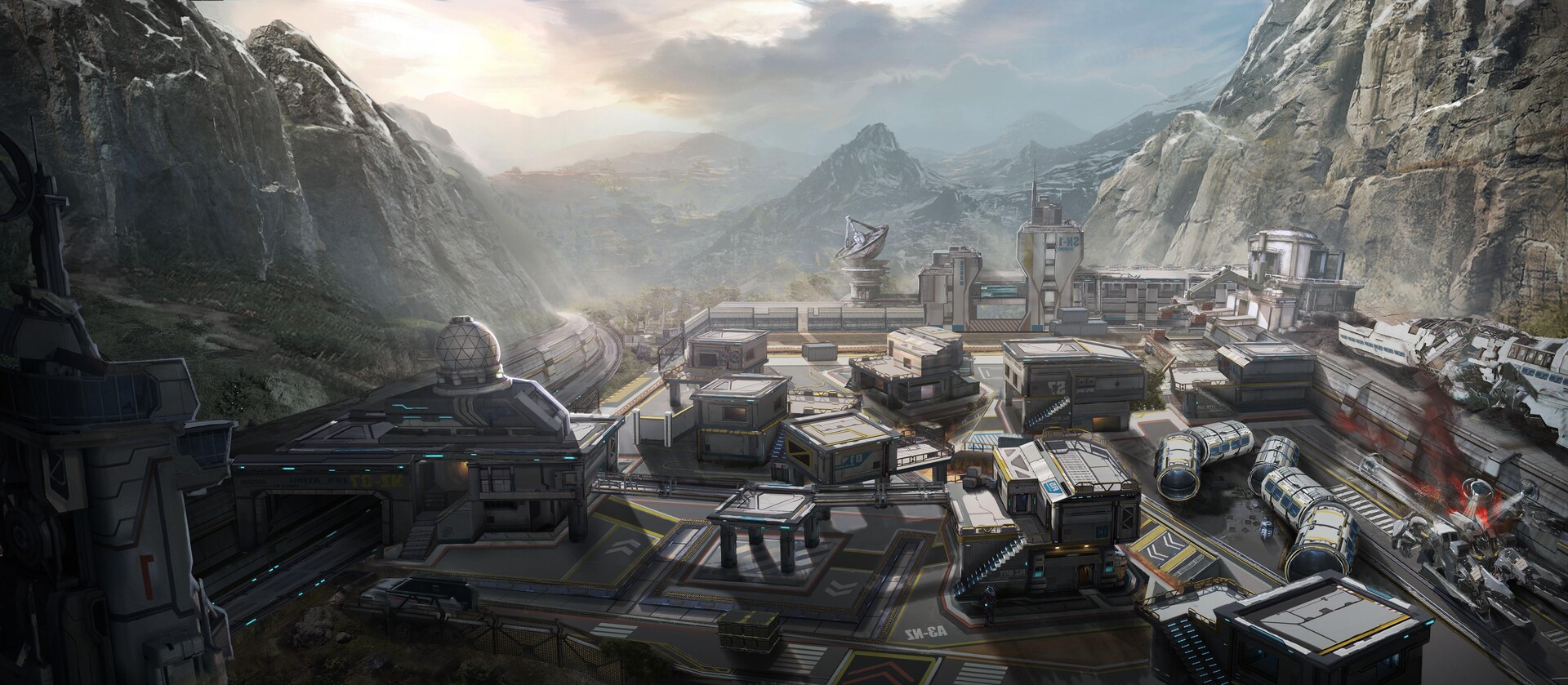 ArtStation - Science fiction base scene