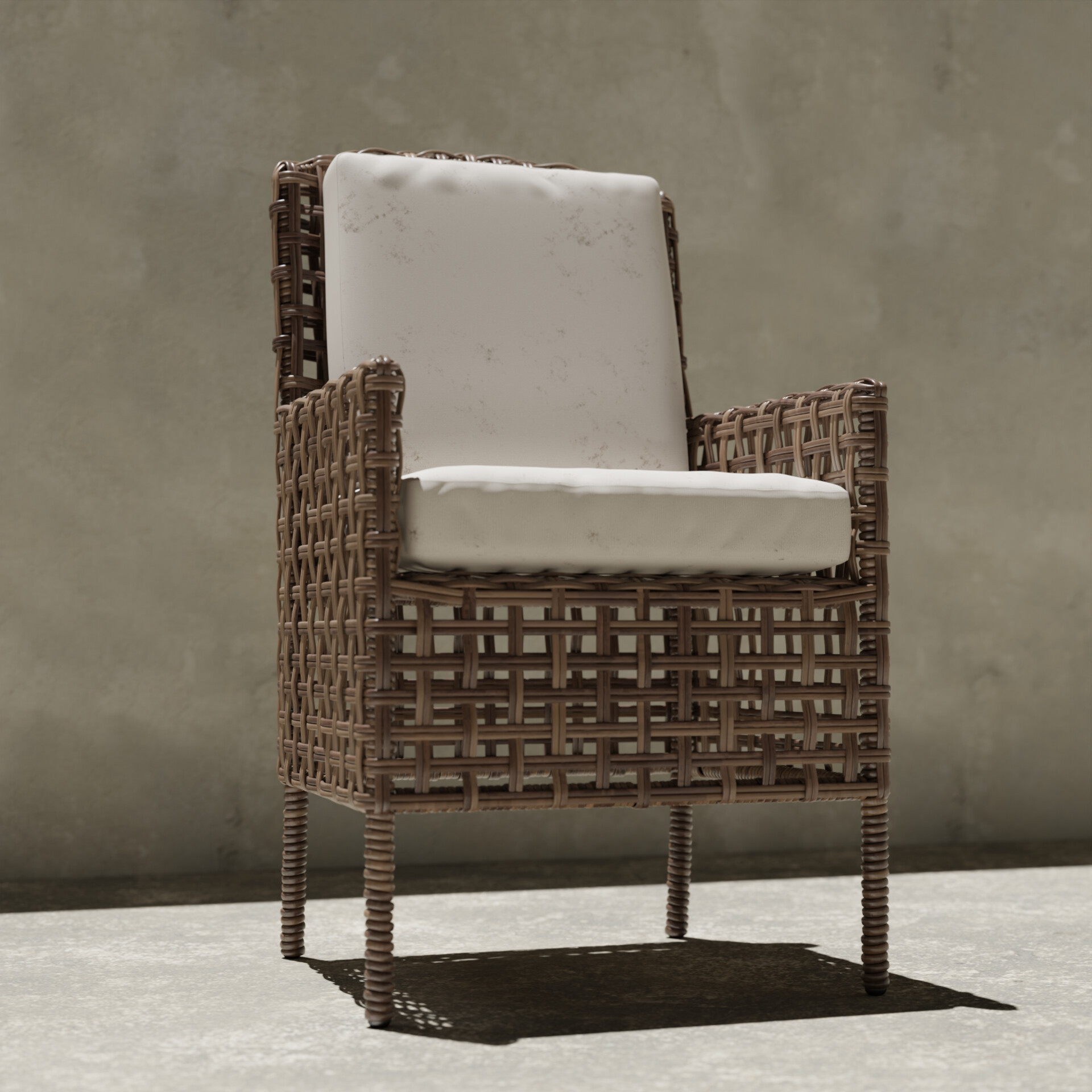 ArtStation - Wicker chair