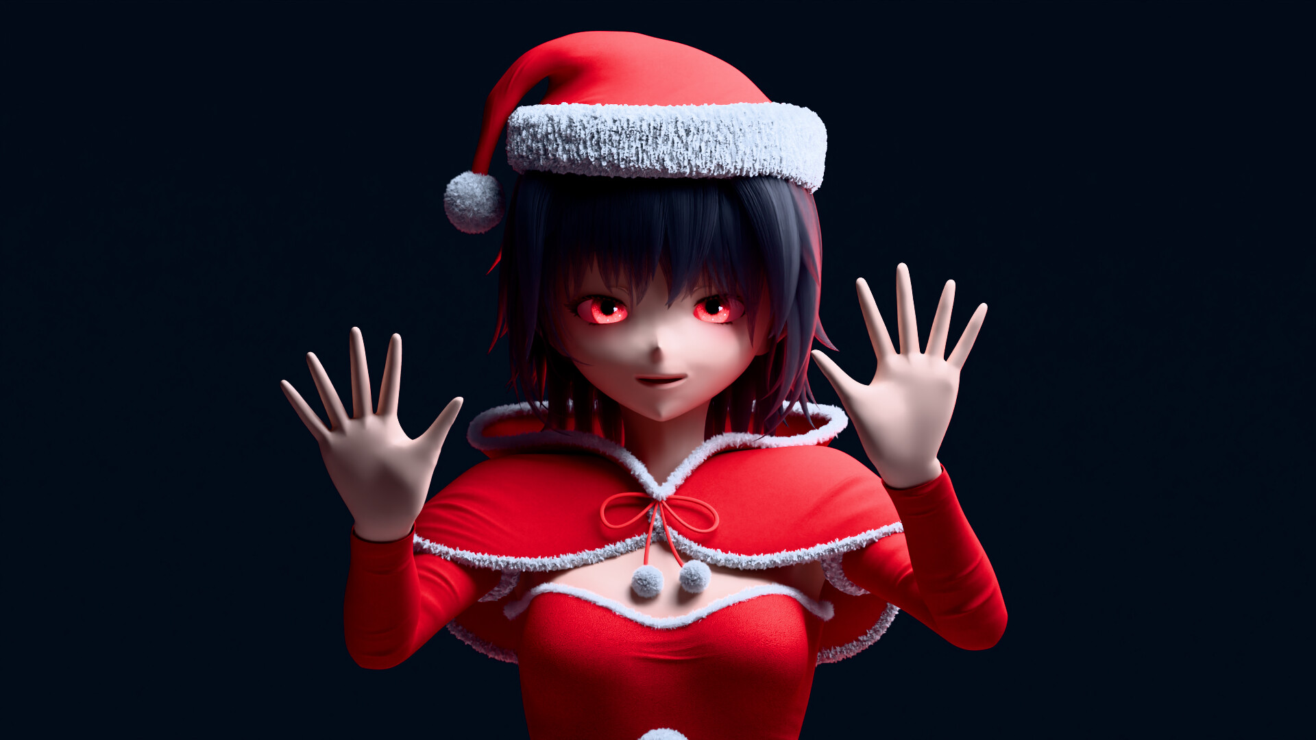 ArtStation - Anime Santa Girl