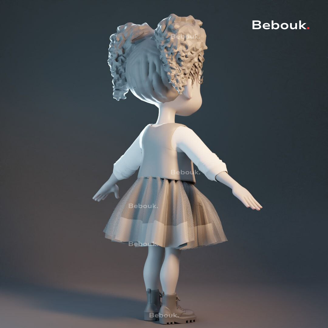 Bebouk Studio - 2d to 3d PIXAR CHARACTER MODELLING