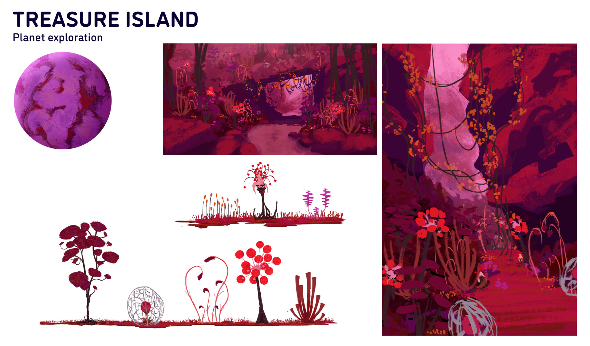 Dylan Collins - Treasure Island - Design exploration