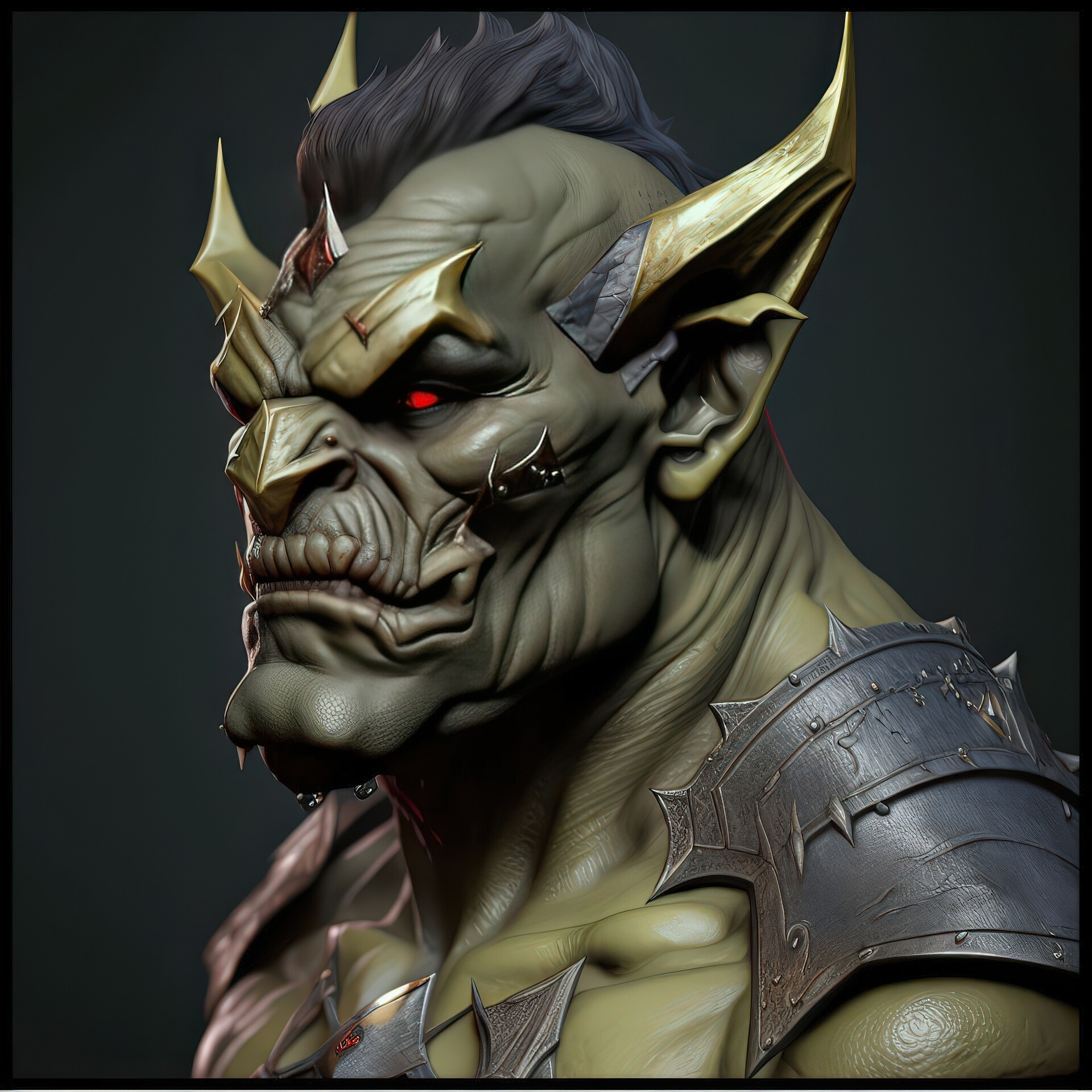 ArtStation - Orc character head