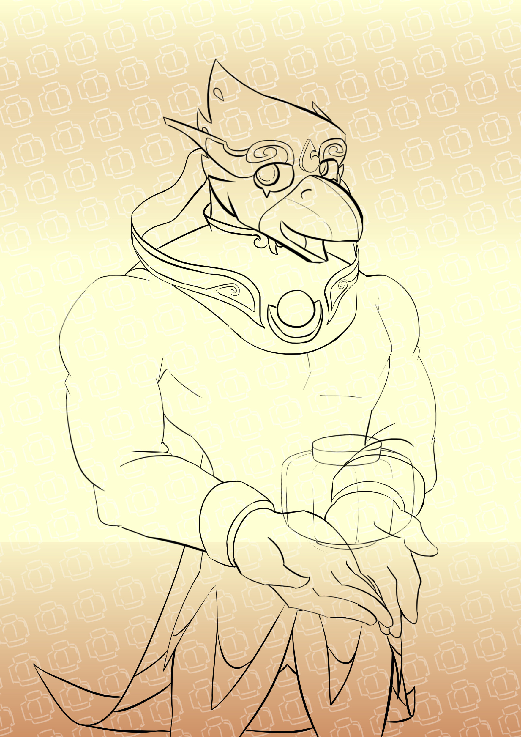 moon guardian crow coloring pages