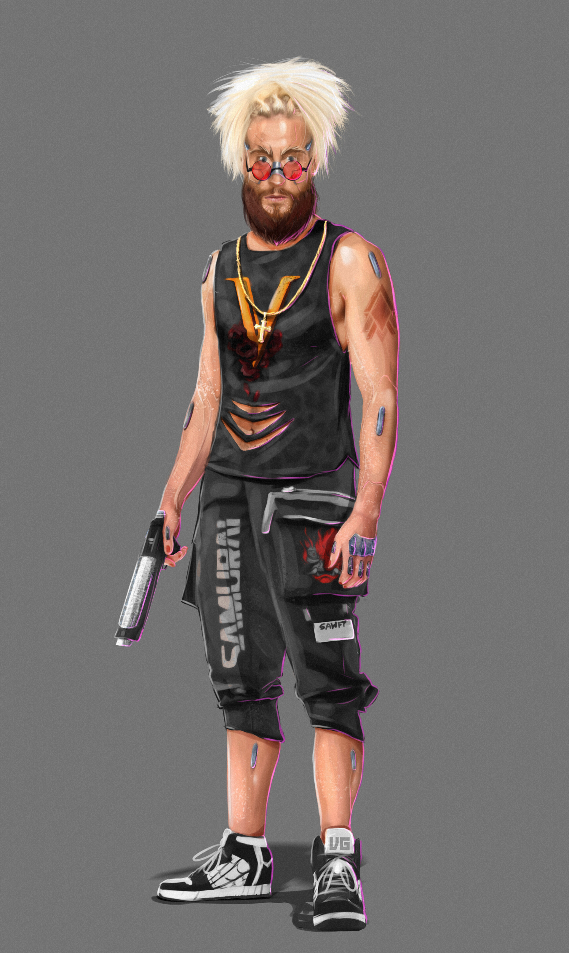 ArtStation - Cyberpunk Gang Member Concept