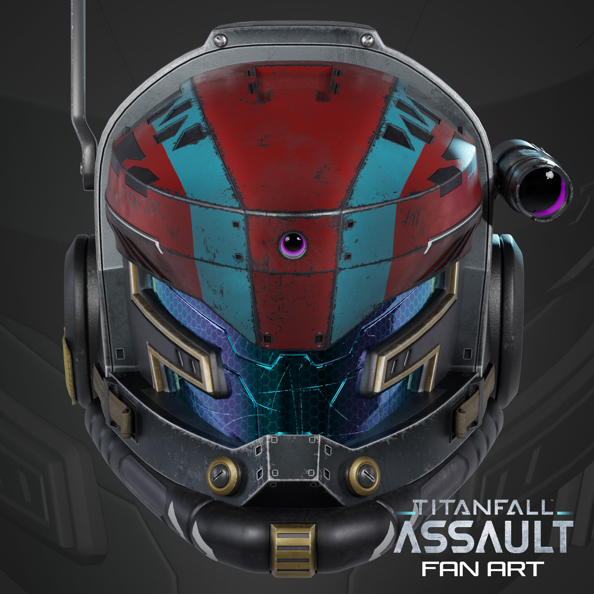ArtStation - Titanfall Assault Helmet Fan Art
