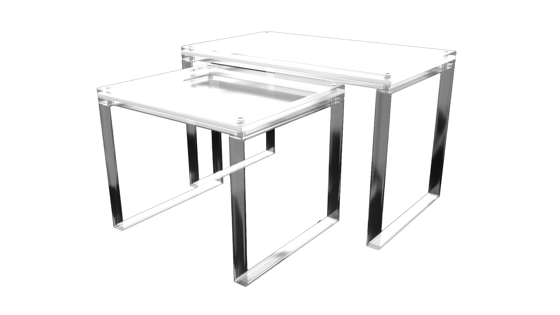 ArtStation - Glass Nesting Tables