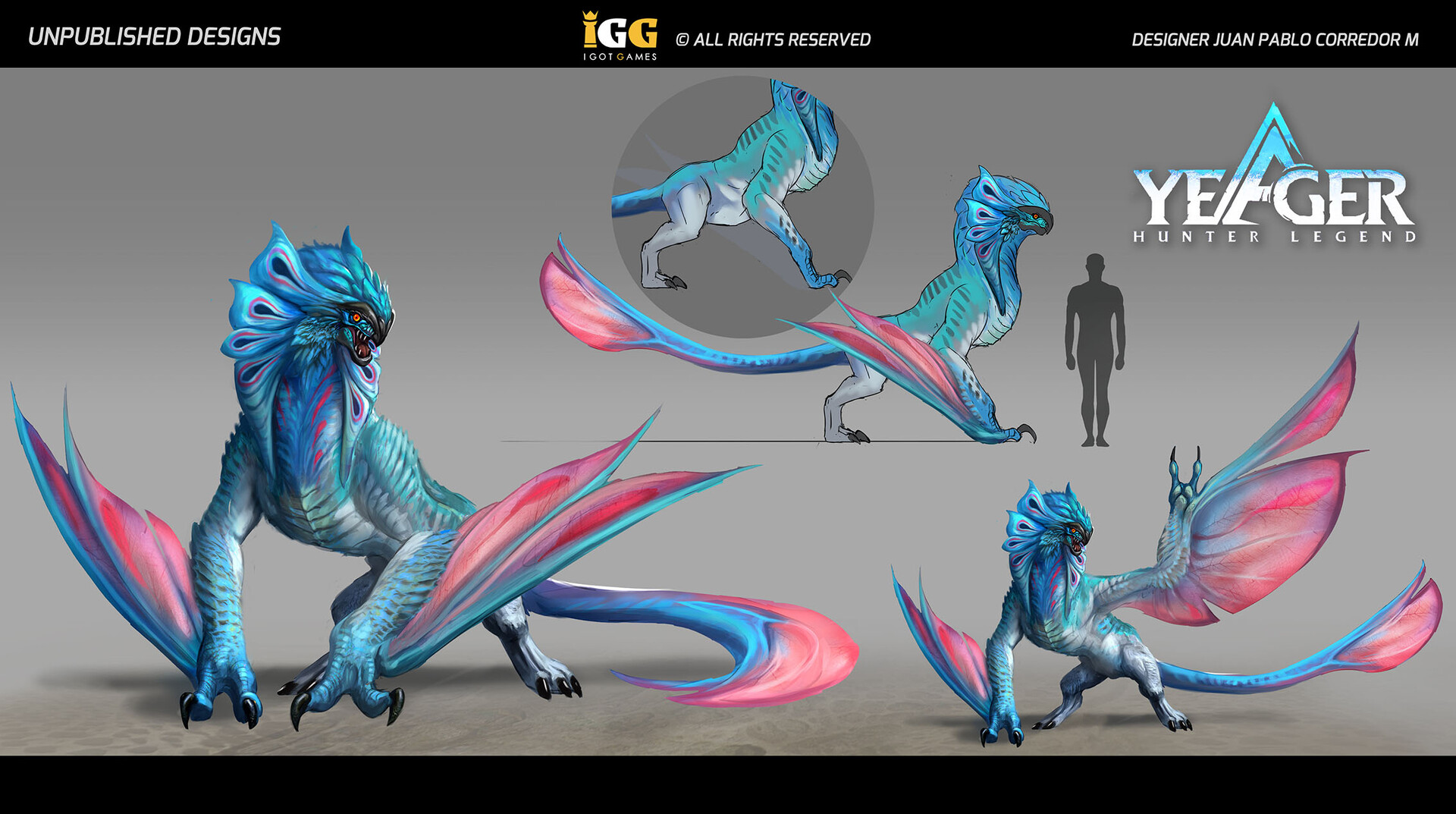 Juan Pablo Corredor - YEAGER HUNTER LEGEND - Unpublished designs