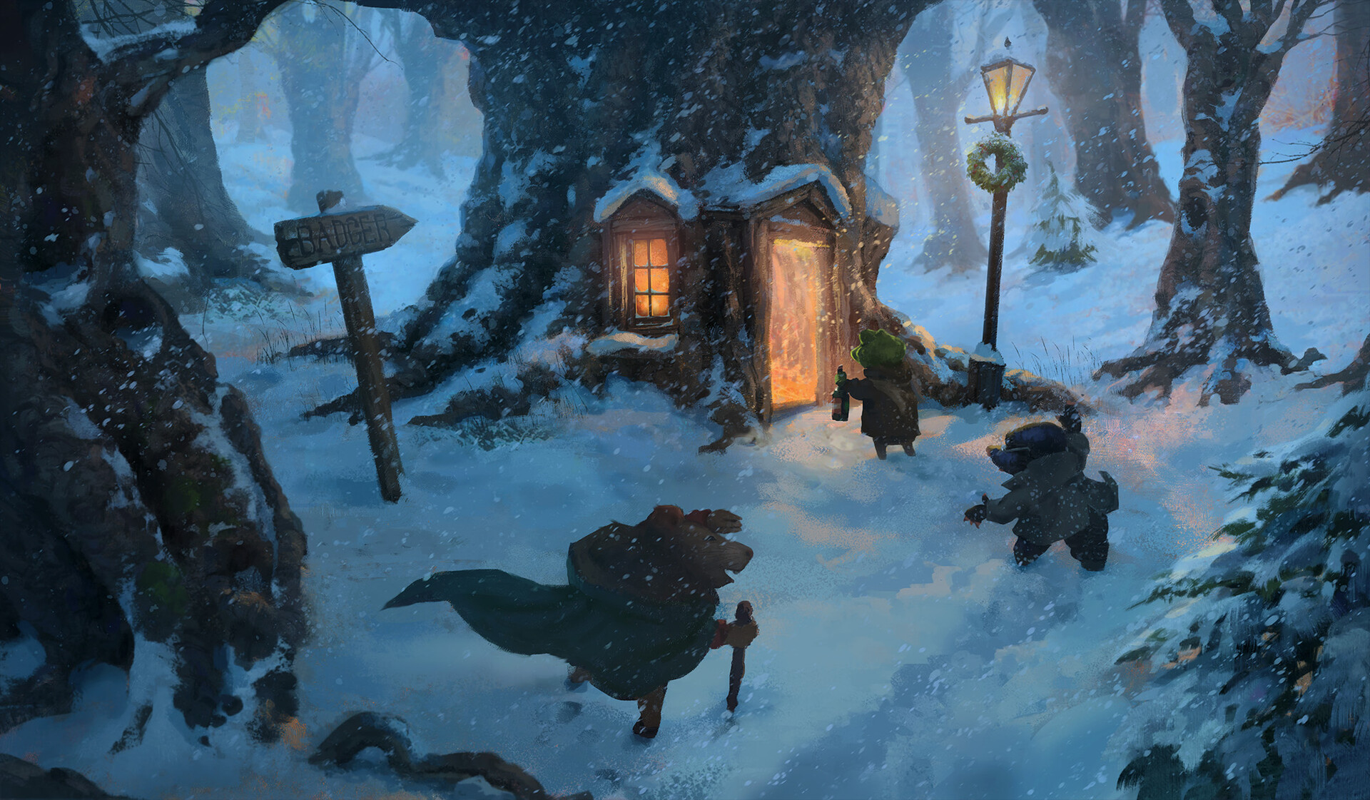 ArtStation - Christmas at Badger's