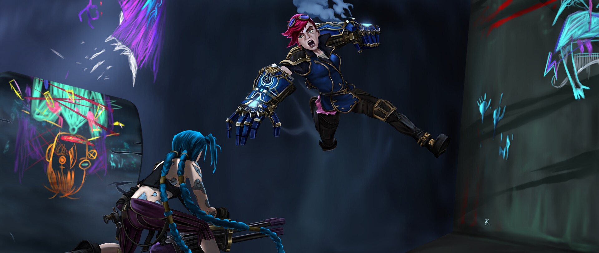 ArtStation - Jinx vs Vi