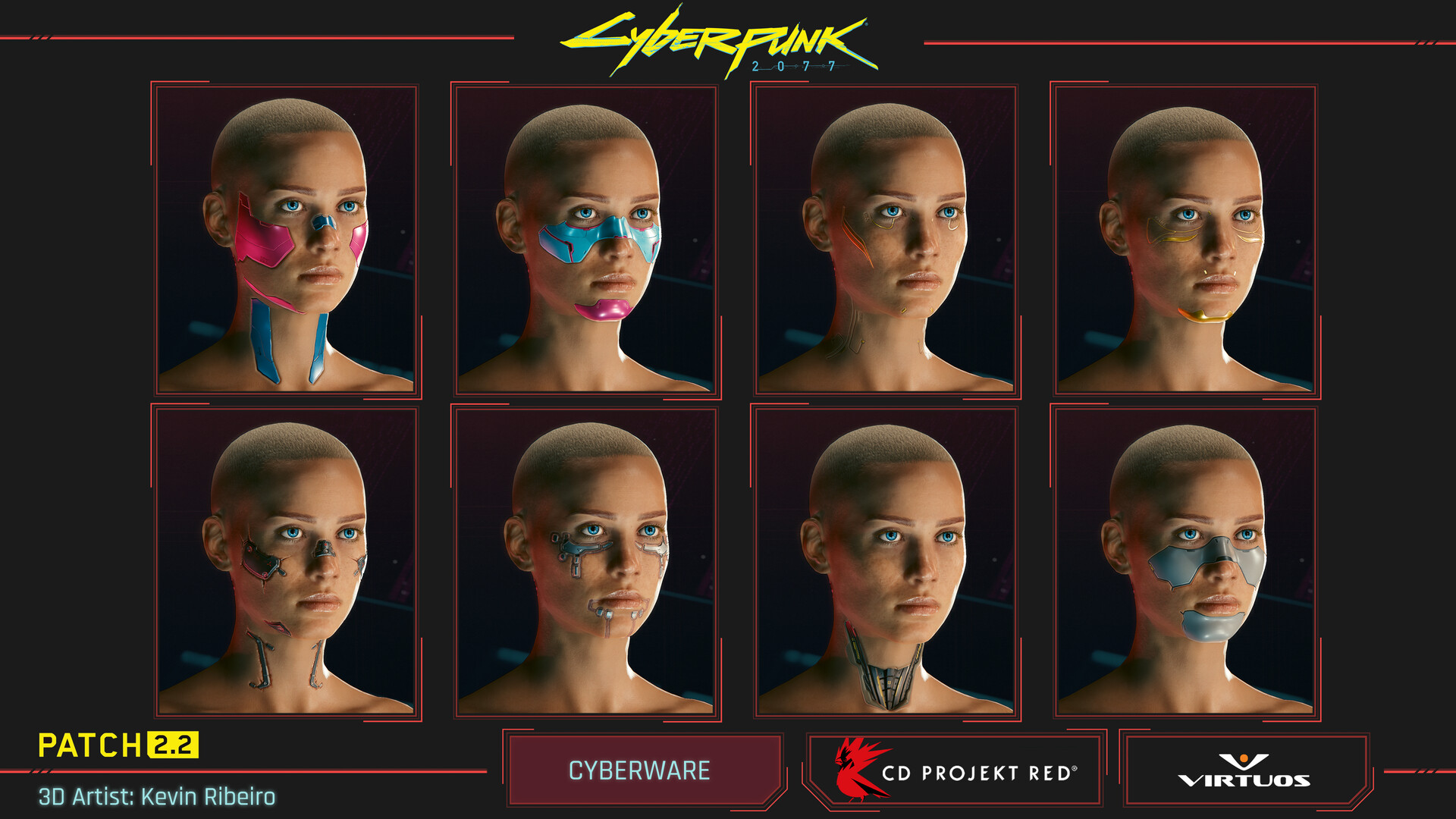 Kevin Ribeiro - Cyberpunk 2077 - Character Customization (Patch 2.2)