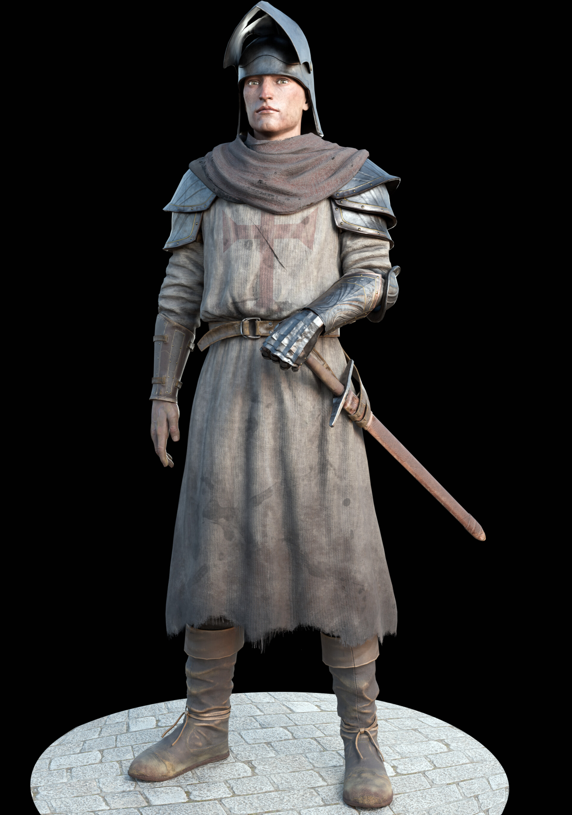 ArtStation - knight 3d model