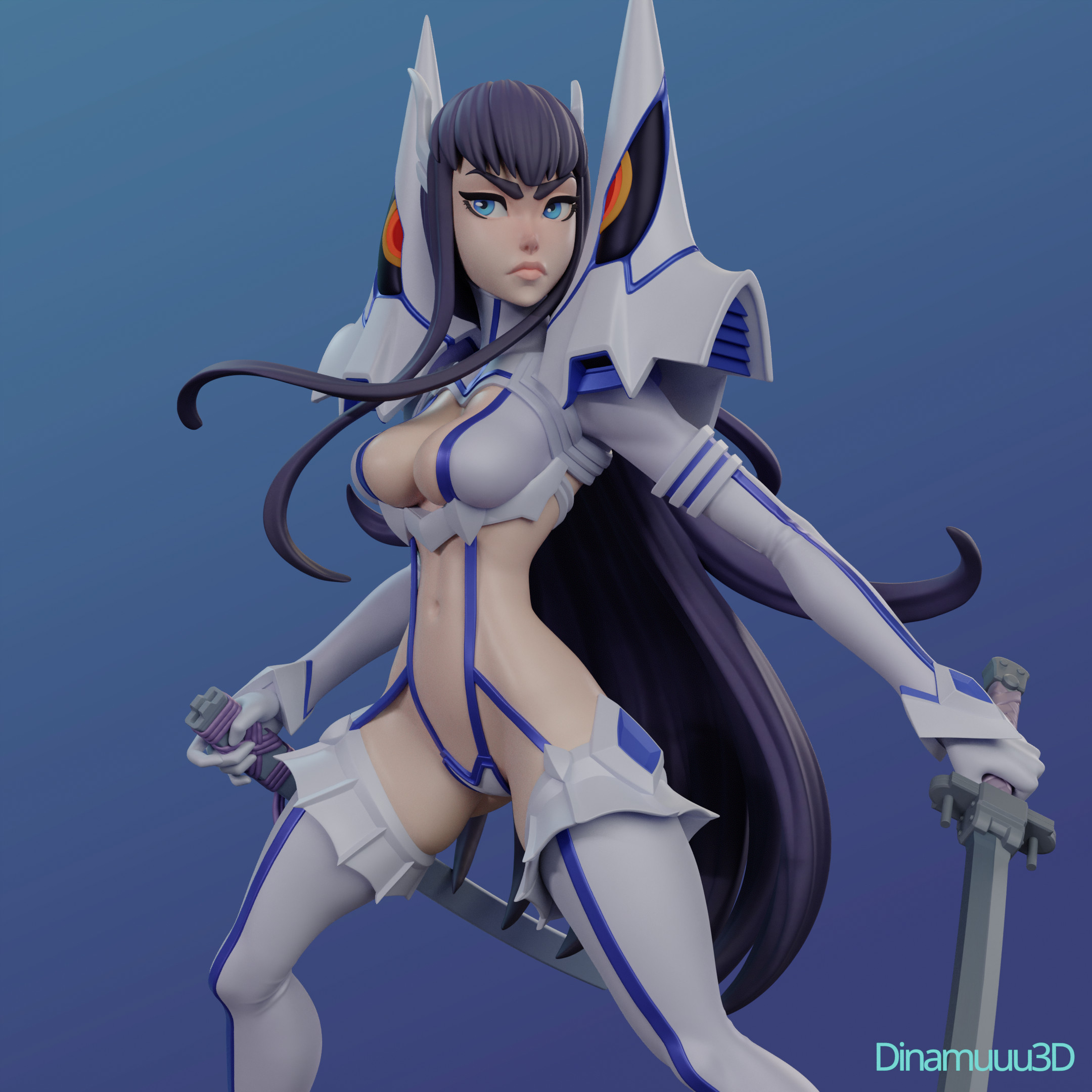 Dinamuuu 3D - Satsuki Kiryuin Junketsu, 3D Print Model