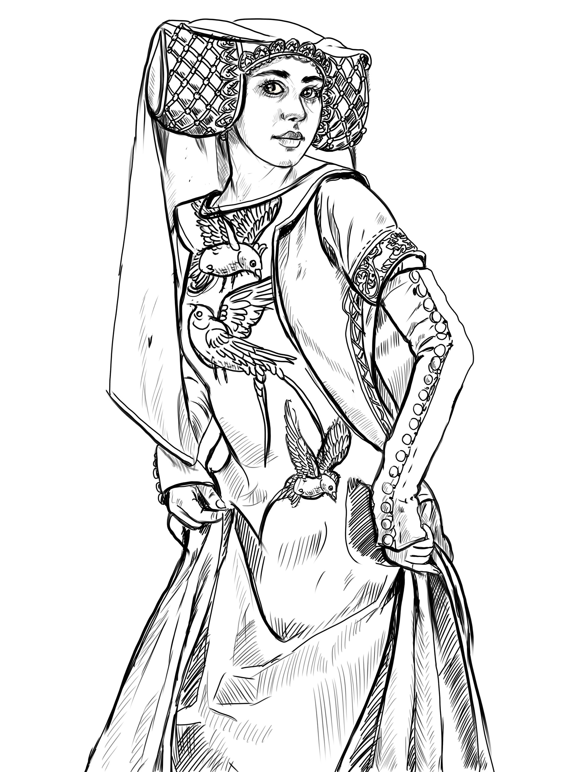 ArtStation - Medieval girls