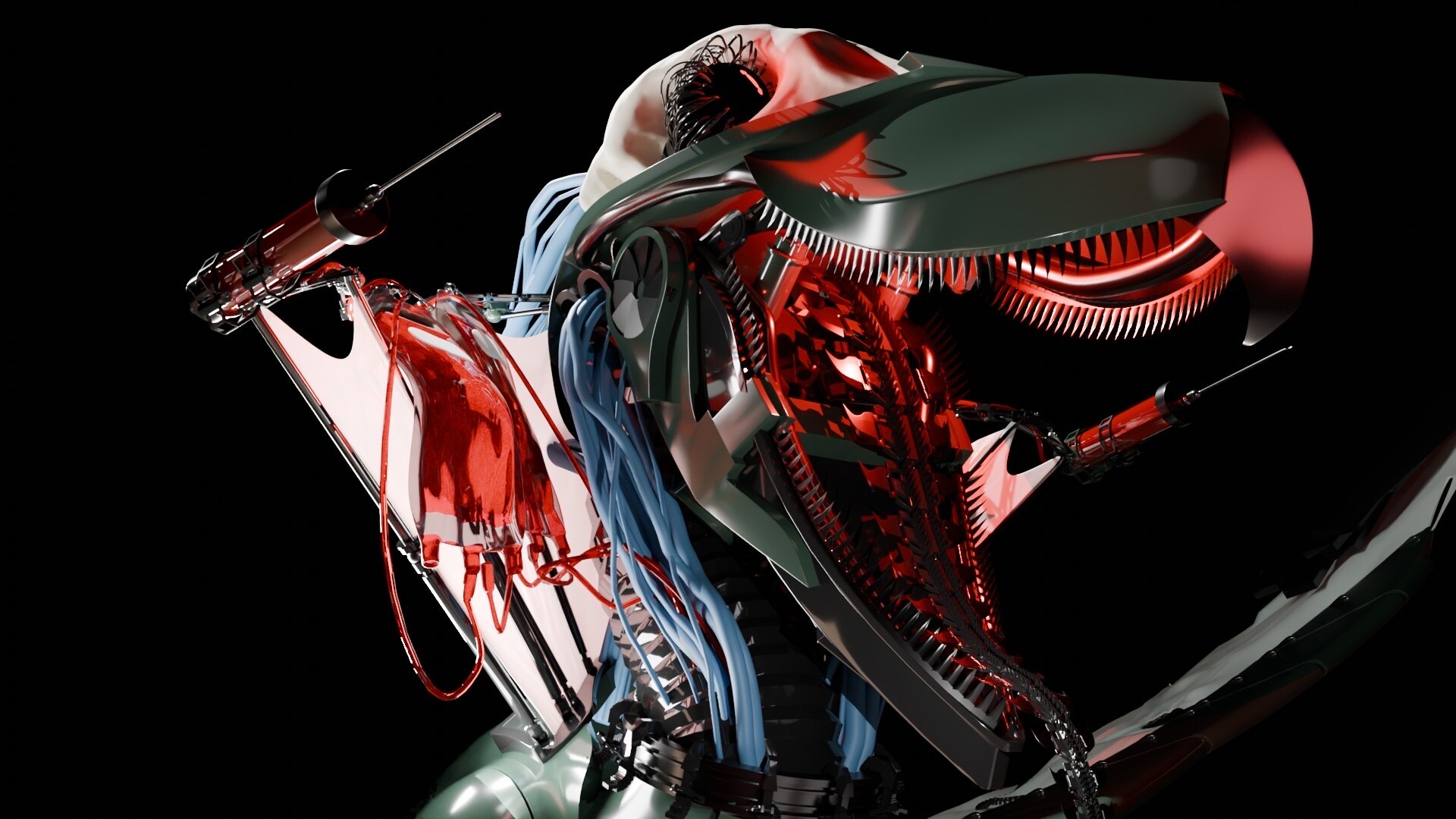 ArtStation - Vampiric ShoeBill Stork Robot