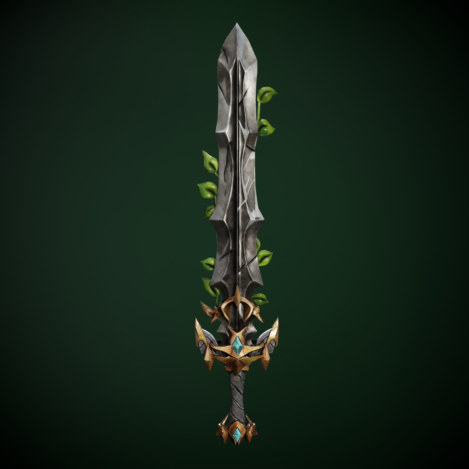 ArtStation - Green Nature Sword