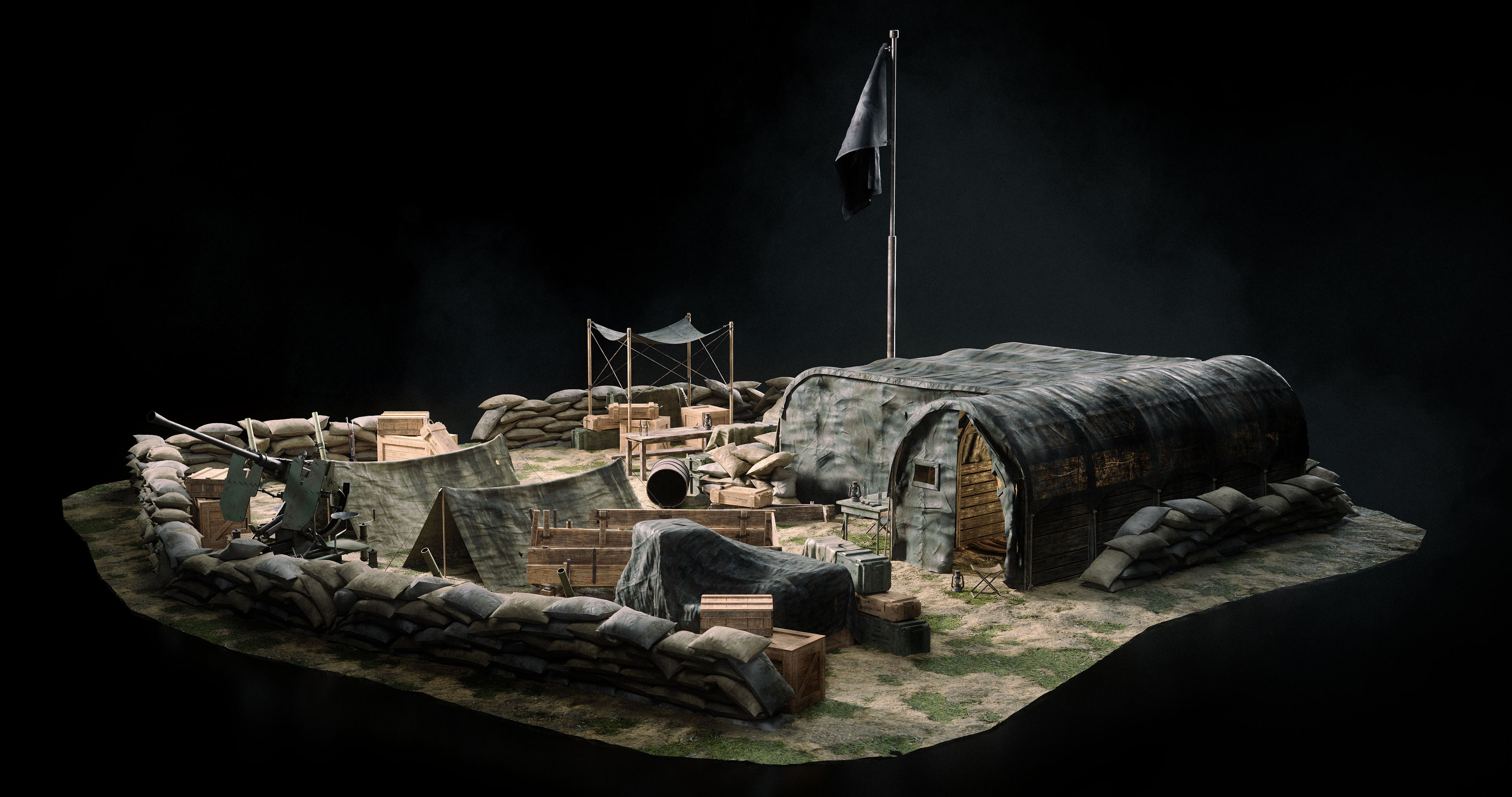 KitBash3D - "World War 2" - 3D Models and Materials Kit