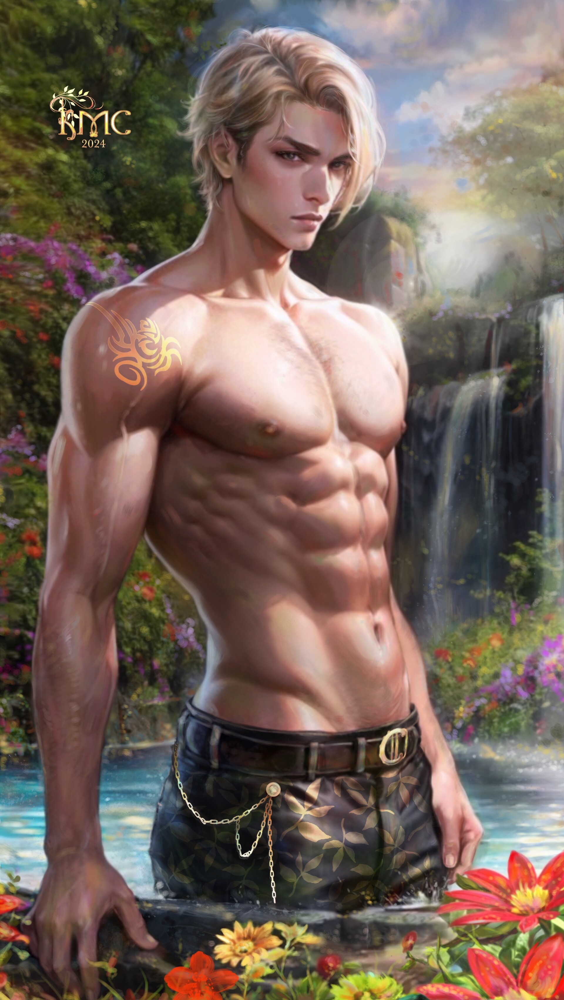 ArtStation - King of Mara - Book cover "Divine King"