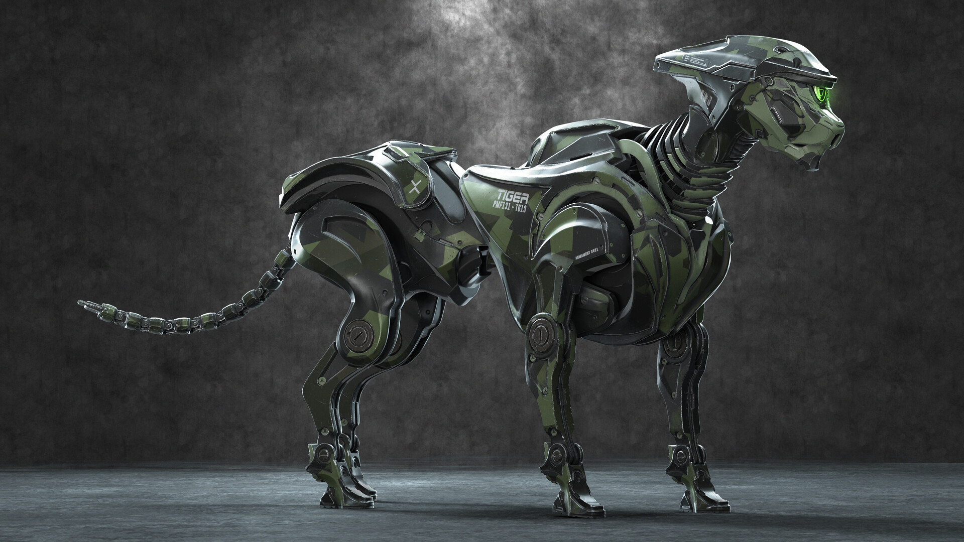 ArtStation - Scout tiger mech