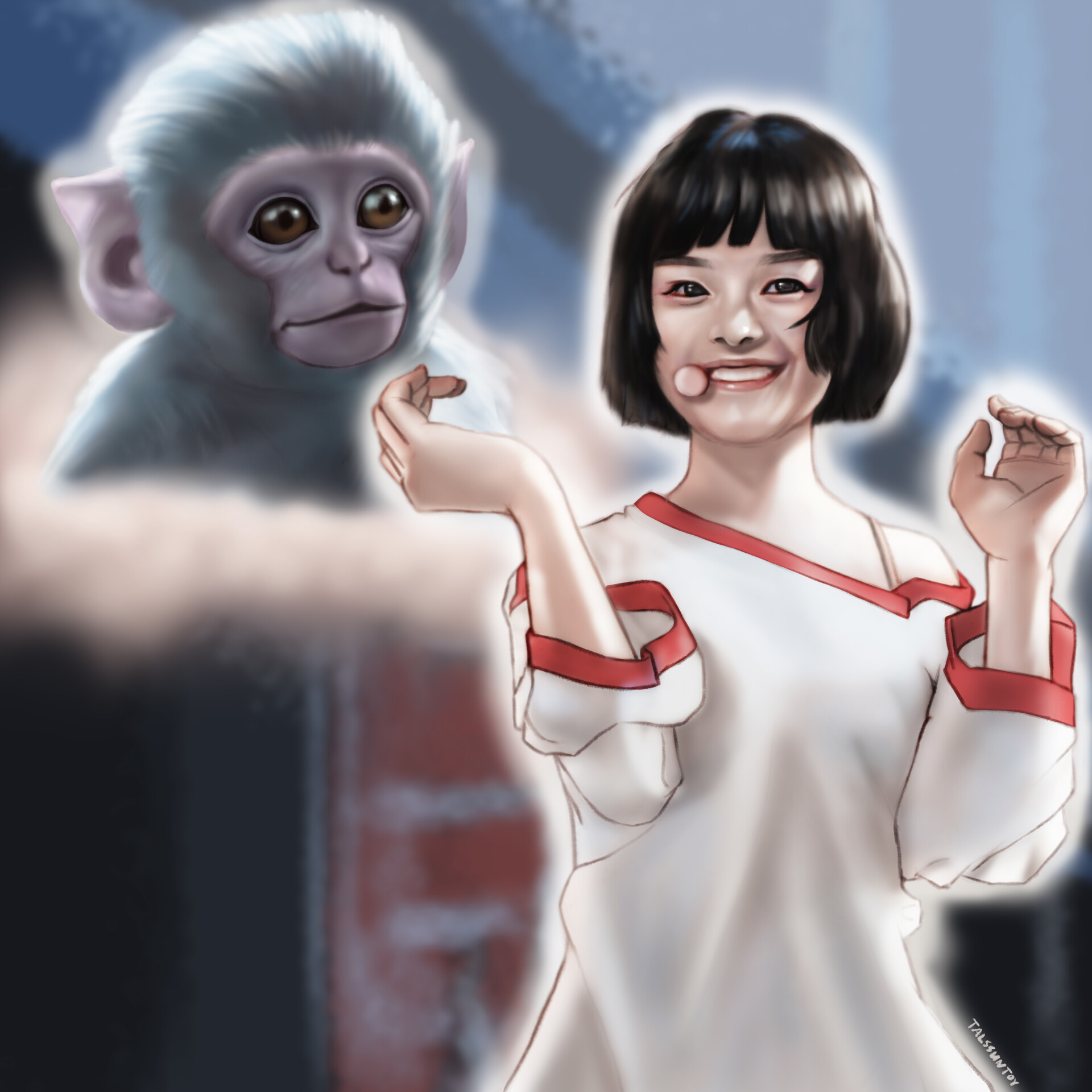 ArtStation - Phamm Hani drawing that shook Korea and Japan by bringing ...