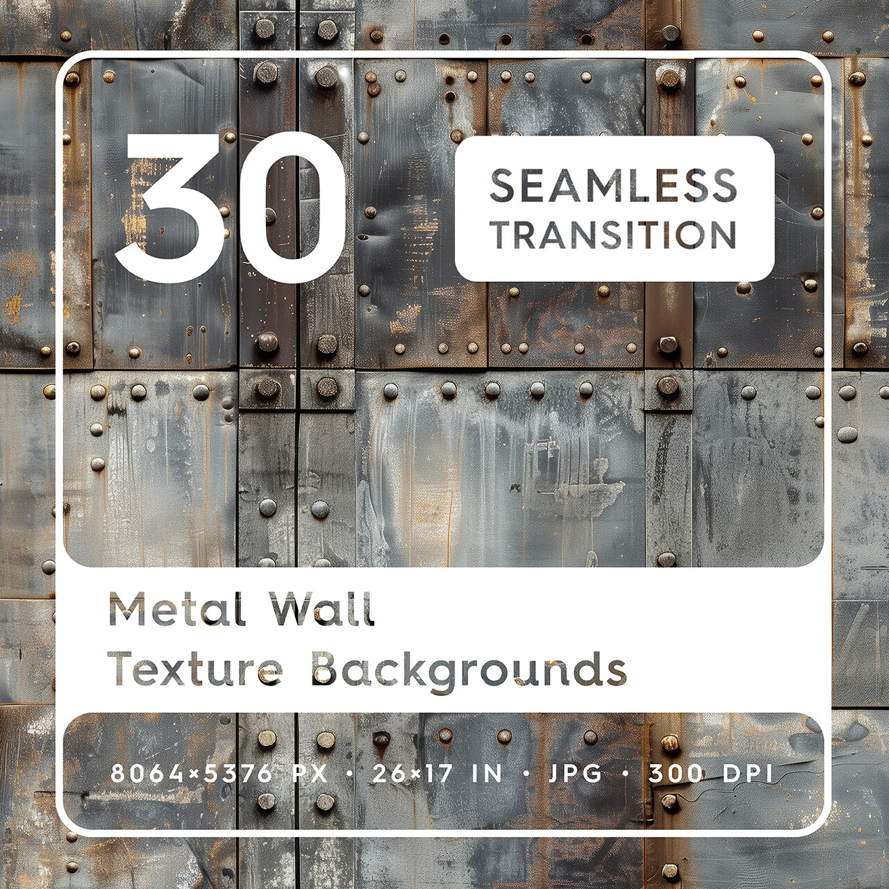 ArtStation - 30 Metal Wall Texture Backgrounds