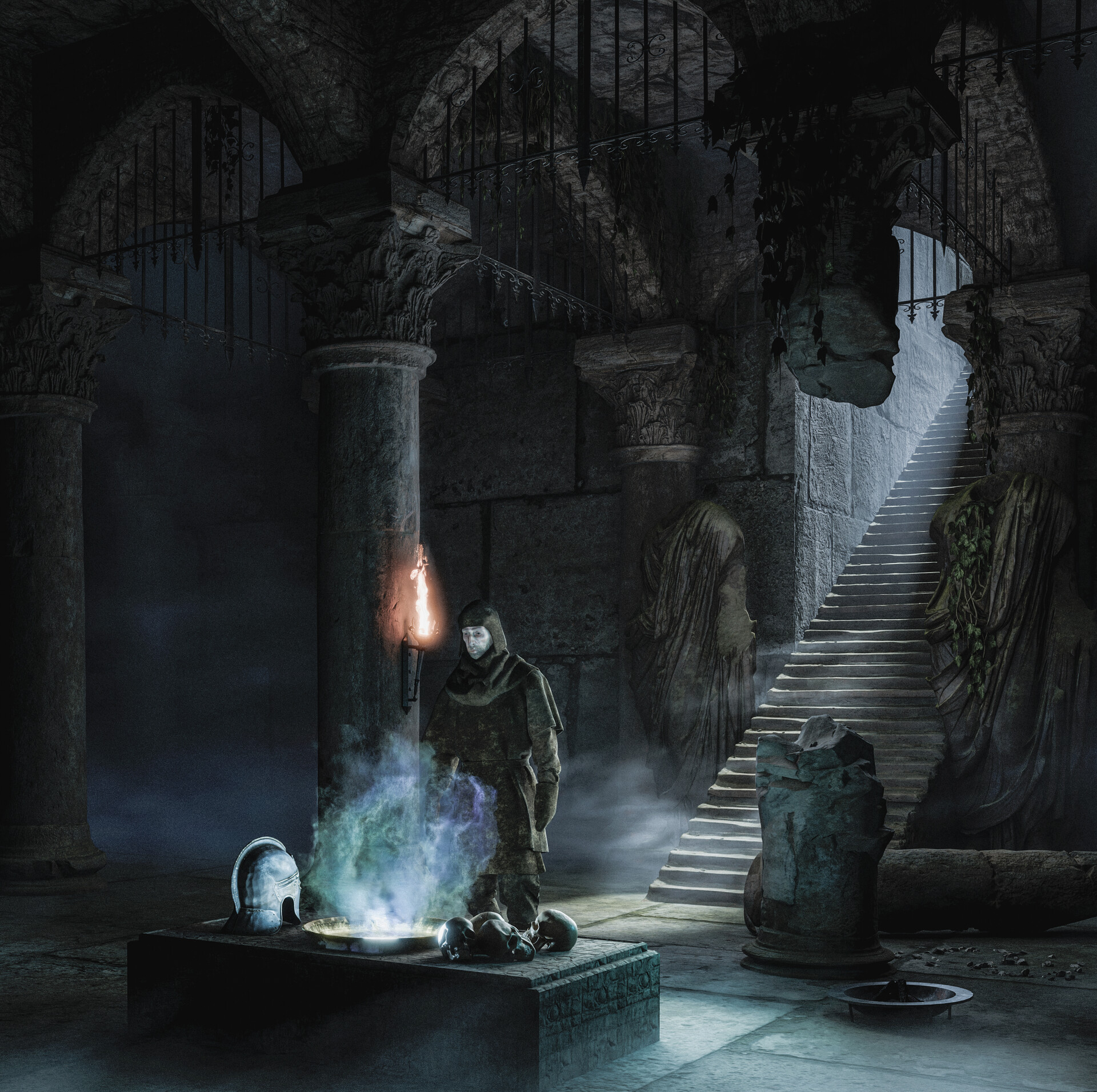 ArtStation - Cathedral mystic basement