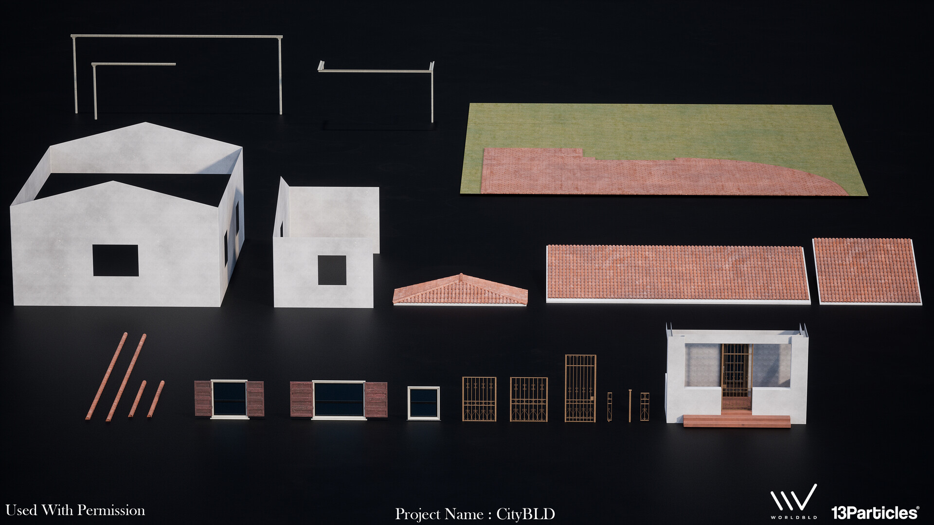 13 Particles Studio - City BLD Miami Houses /Trees