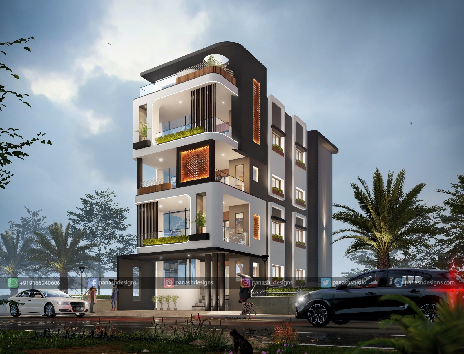 3 Story Mixed Use Building Design 30ft X 60ft 3 Storey House Plan
