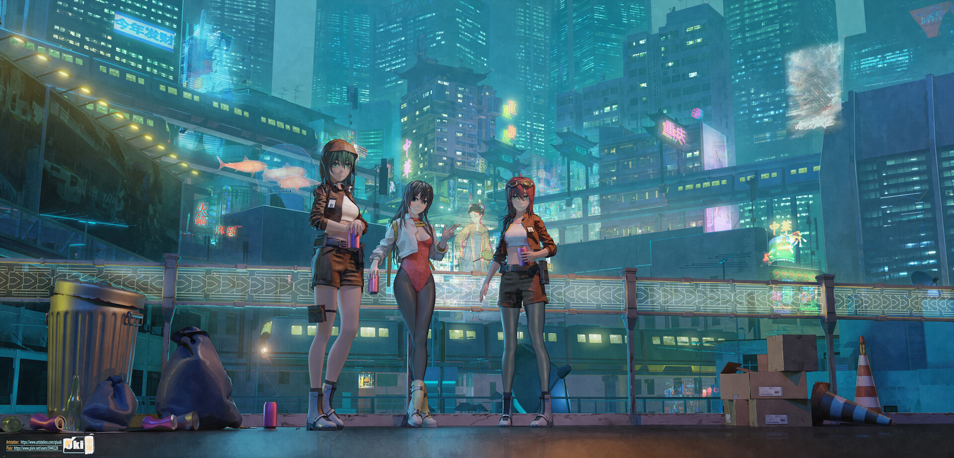 ArtStation - City nights山城一角