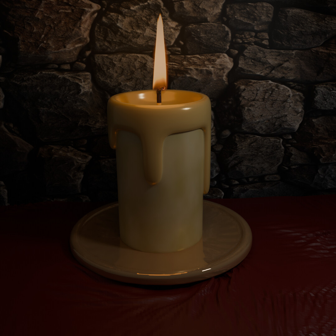 ArtStation - Updated Candle Render