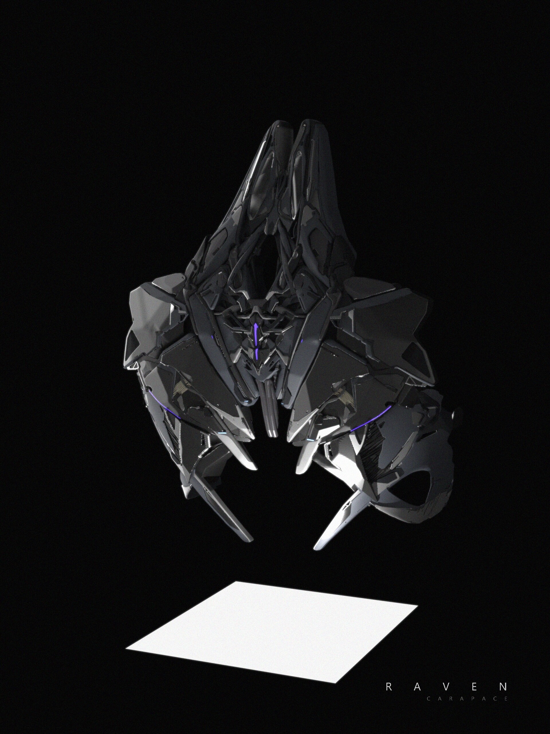 ArtStation - raven's back armor