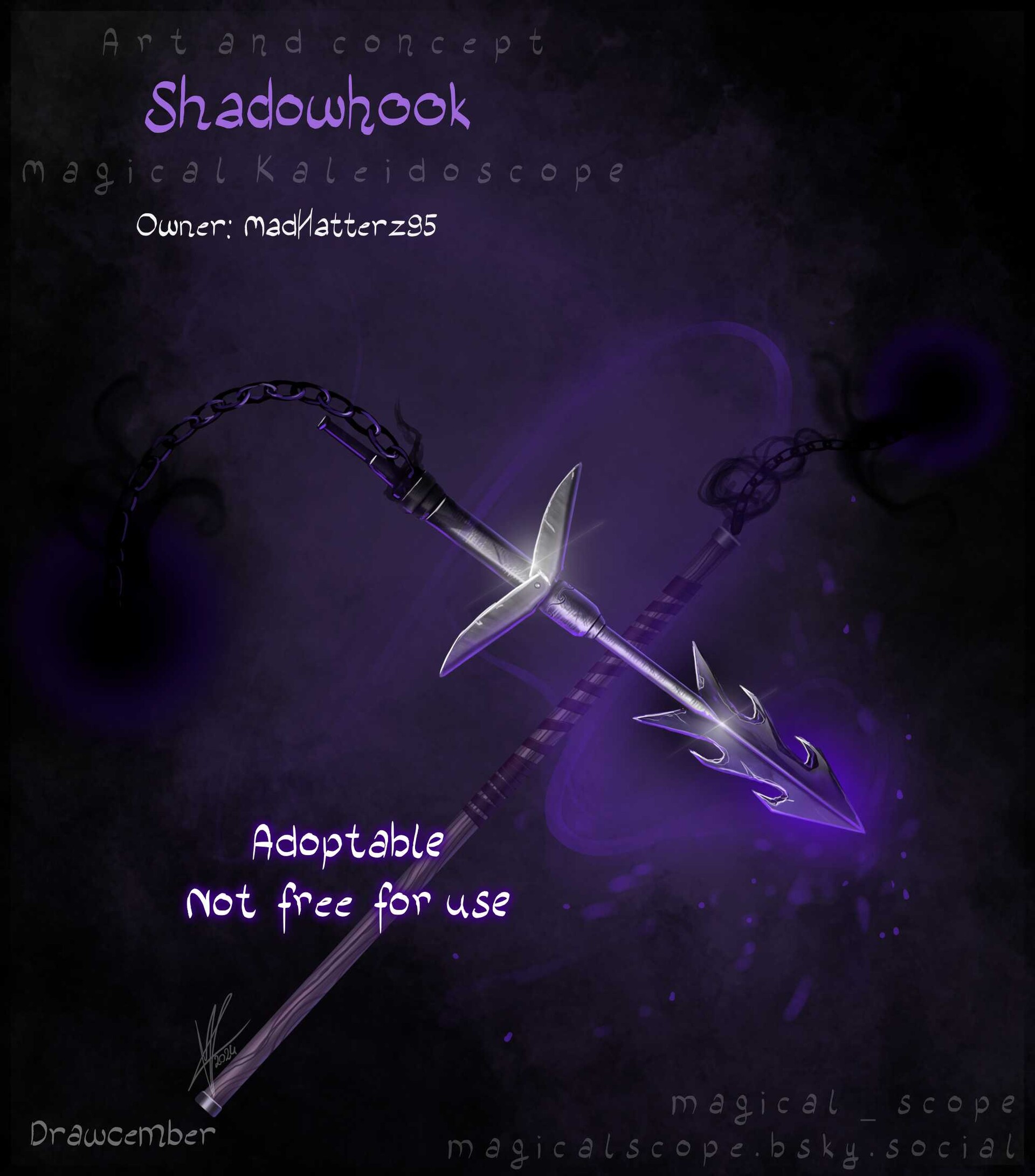 ArtStation - Drawcember 2024 Shadowhook