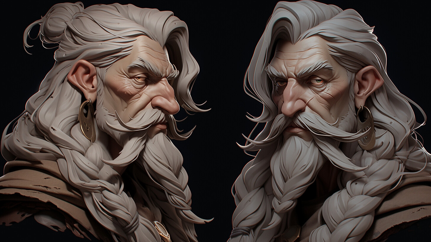 3D Head Sculpt References in 4K - Tika Art - +300 Stylized Featured ...