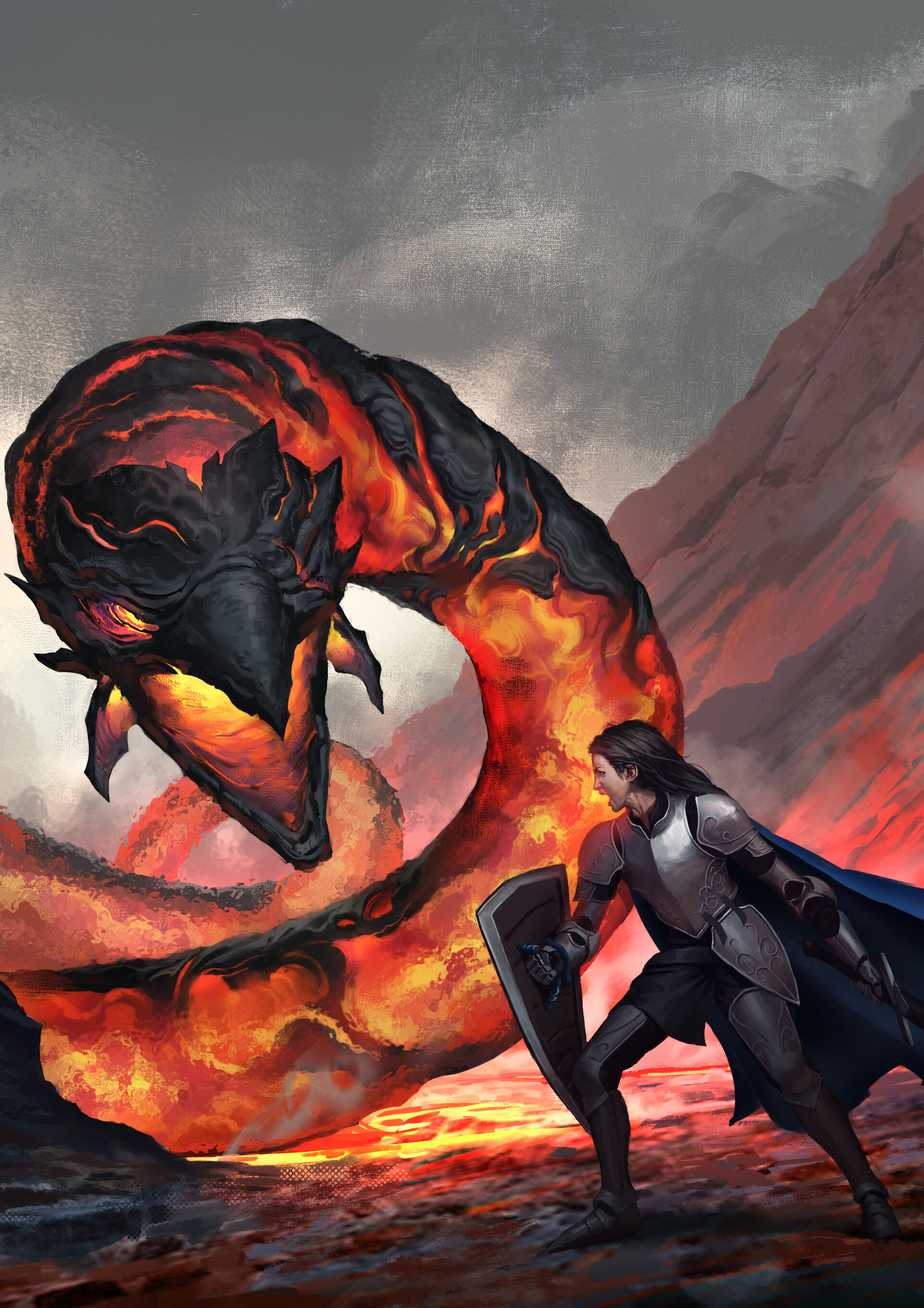 ArtStation - Fire beast - Cover art