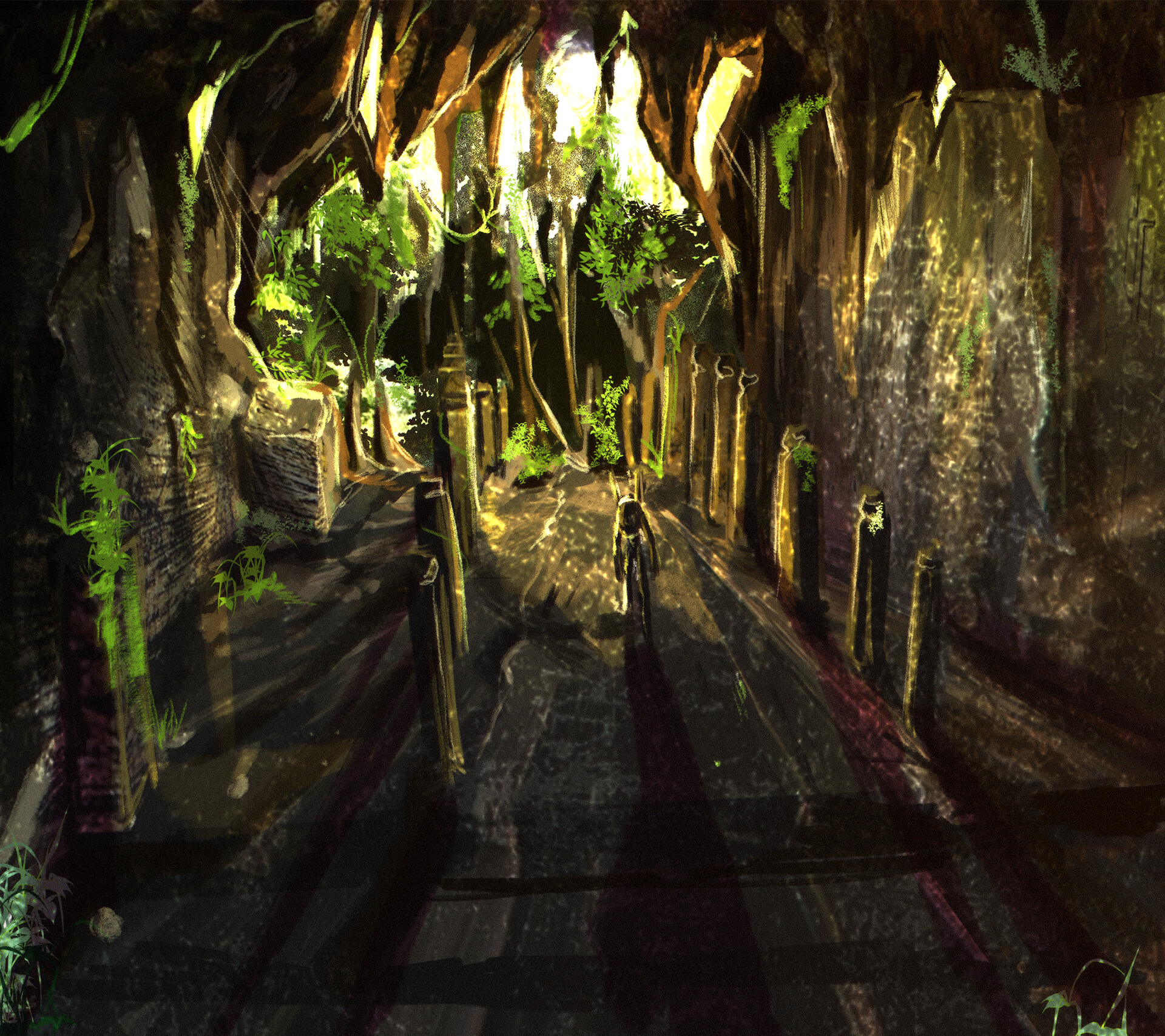 ArtStation - Forest caverns Environment Concepts