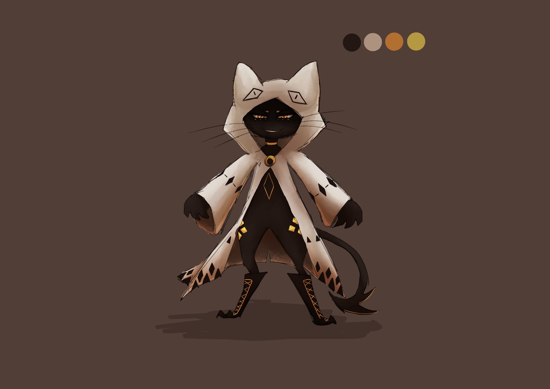 ArtStation - Cat: Tether Brawl (character concept)