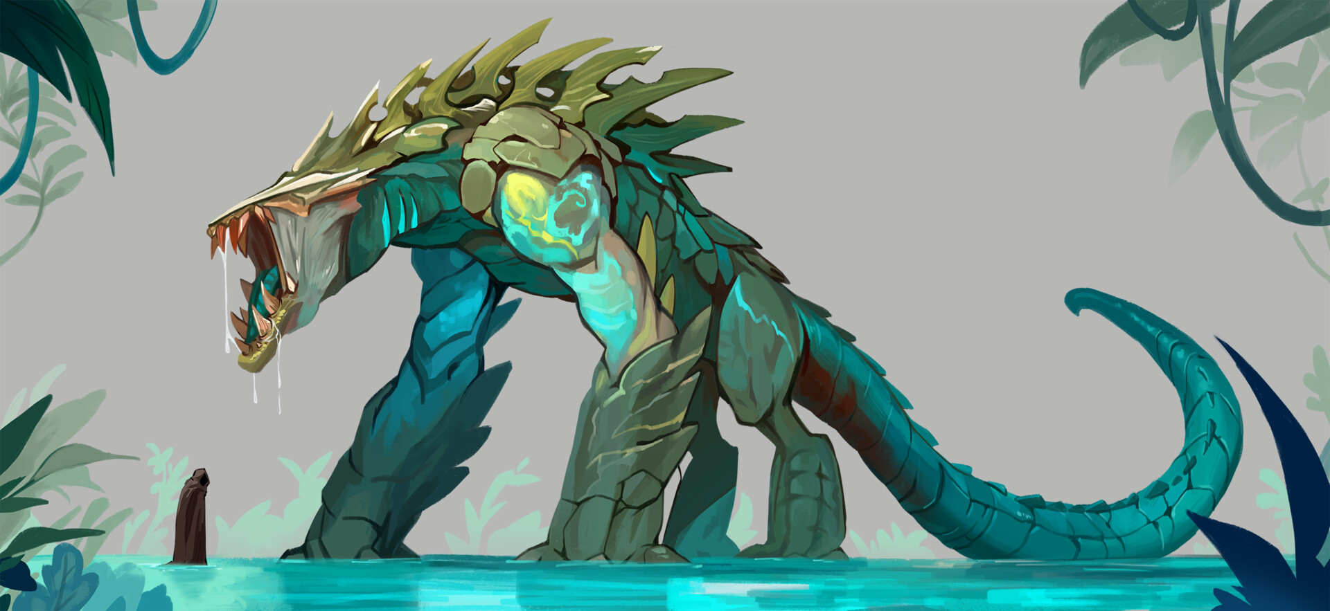 Xenia Eremina - swamp creature concept art