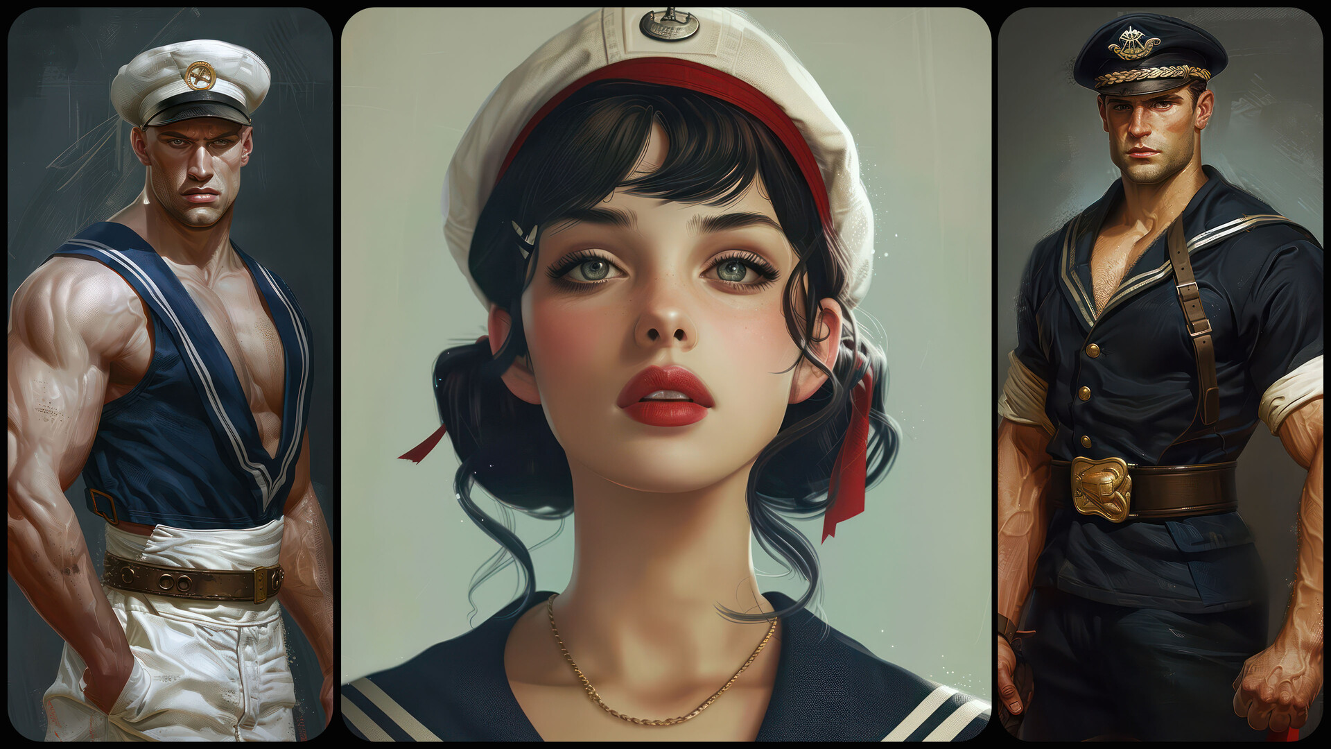 Ferial Studio - 🔹240 Sailor Character Reference Image Pack v.48 |4K|