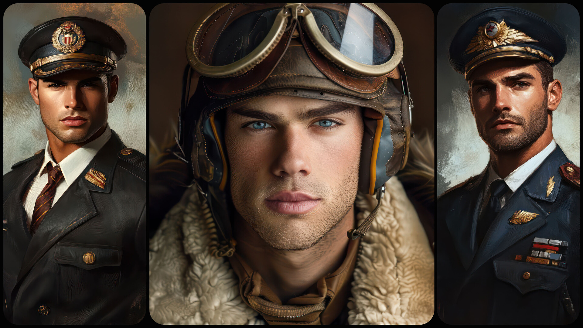 Ferial Studio - 🔹220 Pilot Character - Male and Female Reference Image ...