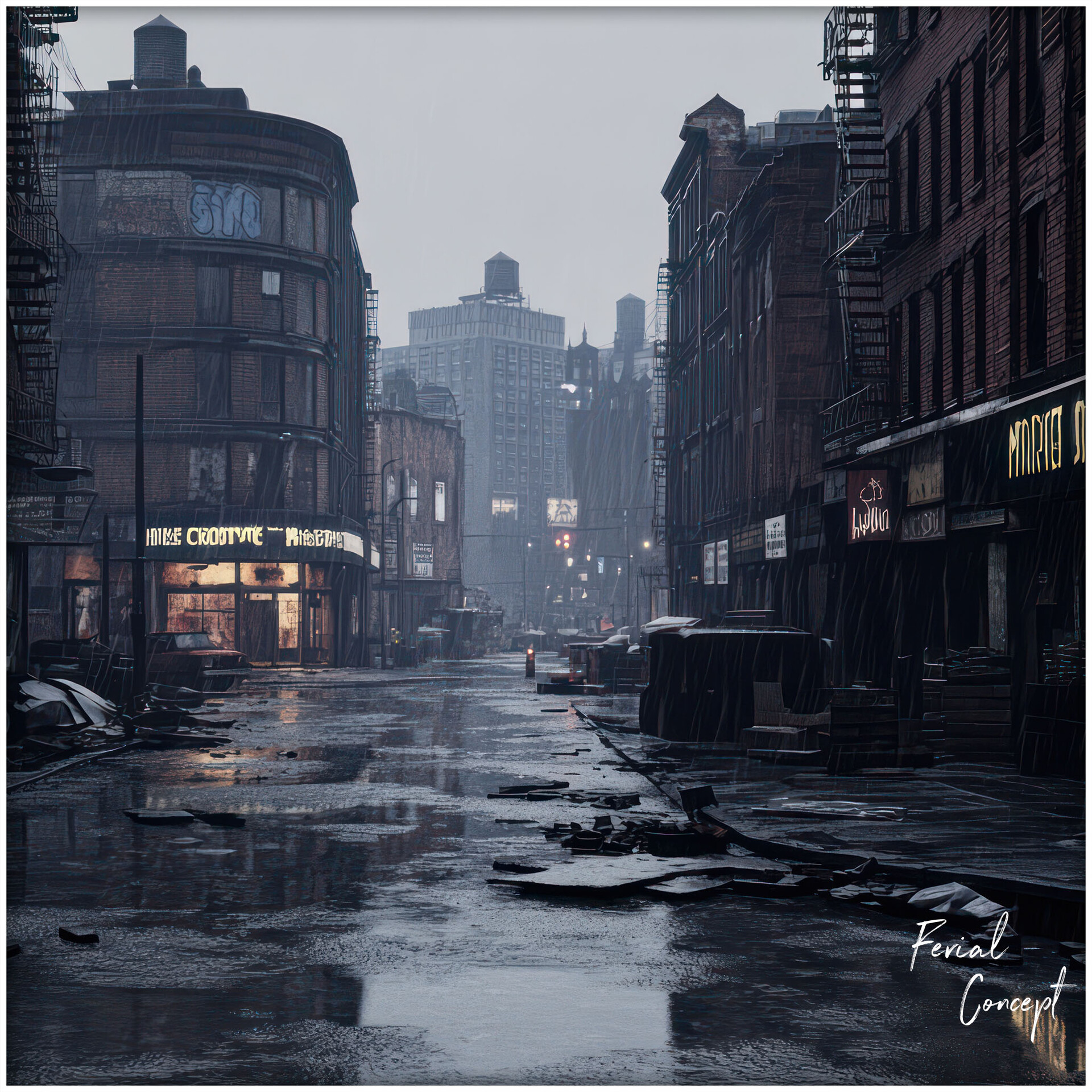 ArtStation - 🔹200 Dark City - Environment Concept Reference Image Pack ...