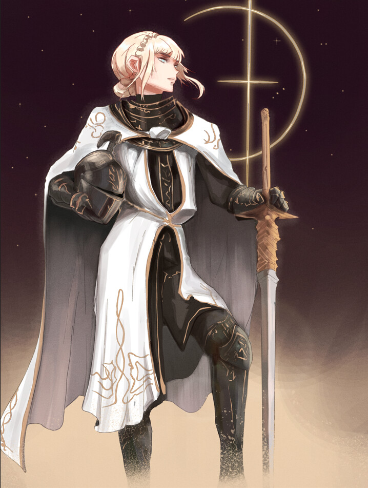 ArtStation - Needle Knight Leda | Elden Ring