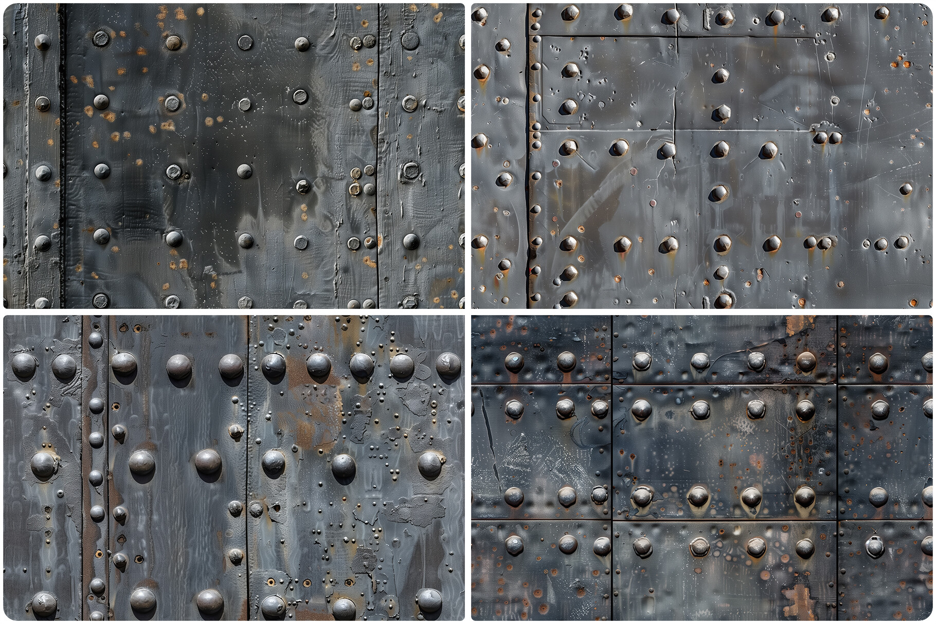 Alexander Nedviga - 30 Iron Rivets Wall Texture Backgrounds