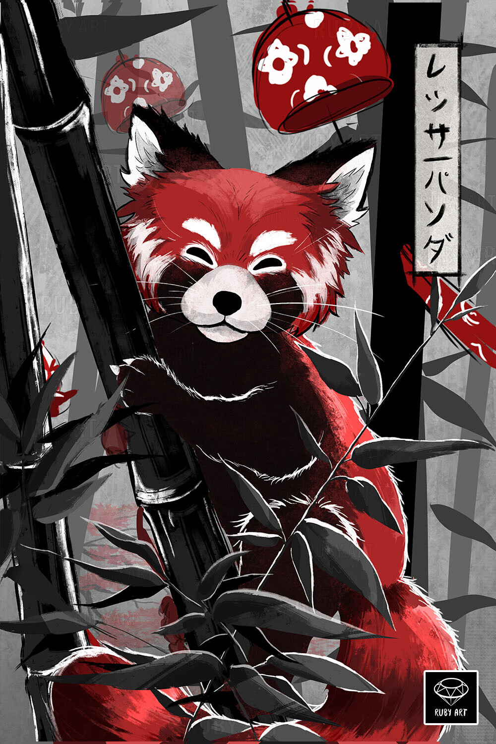 Ruby Art - Red Panda - Japan Collection