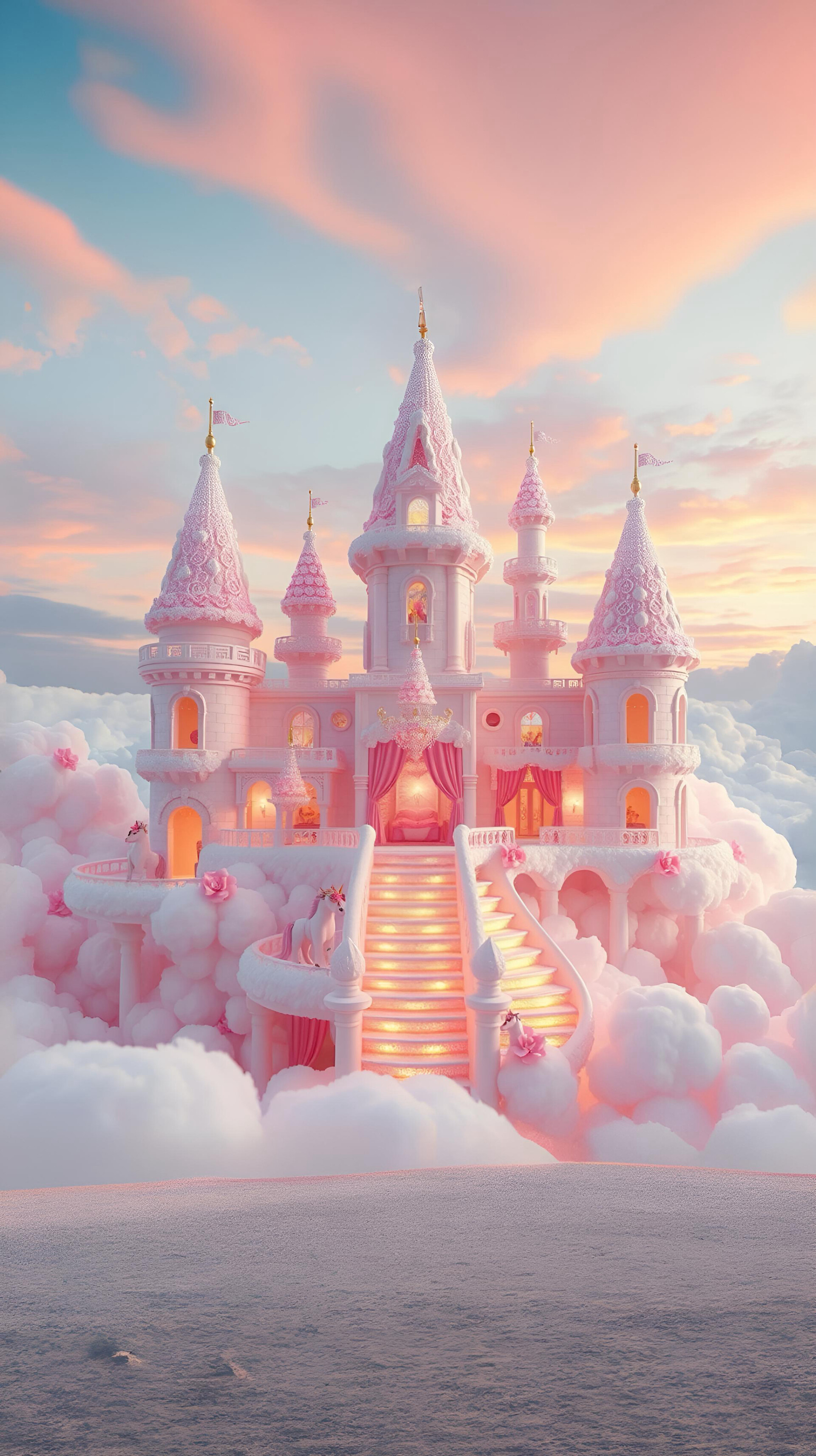 ArtStation - Cloud Castle: A Dream in Pink