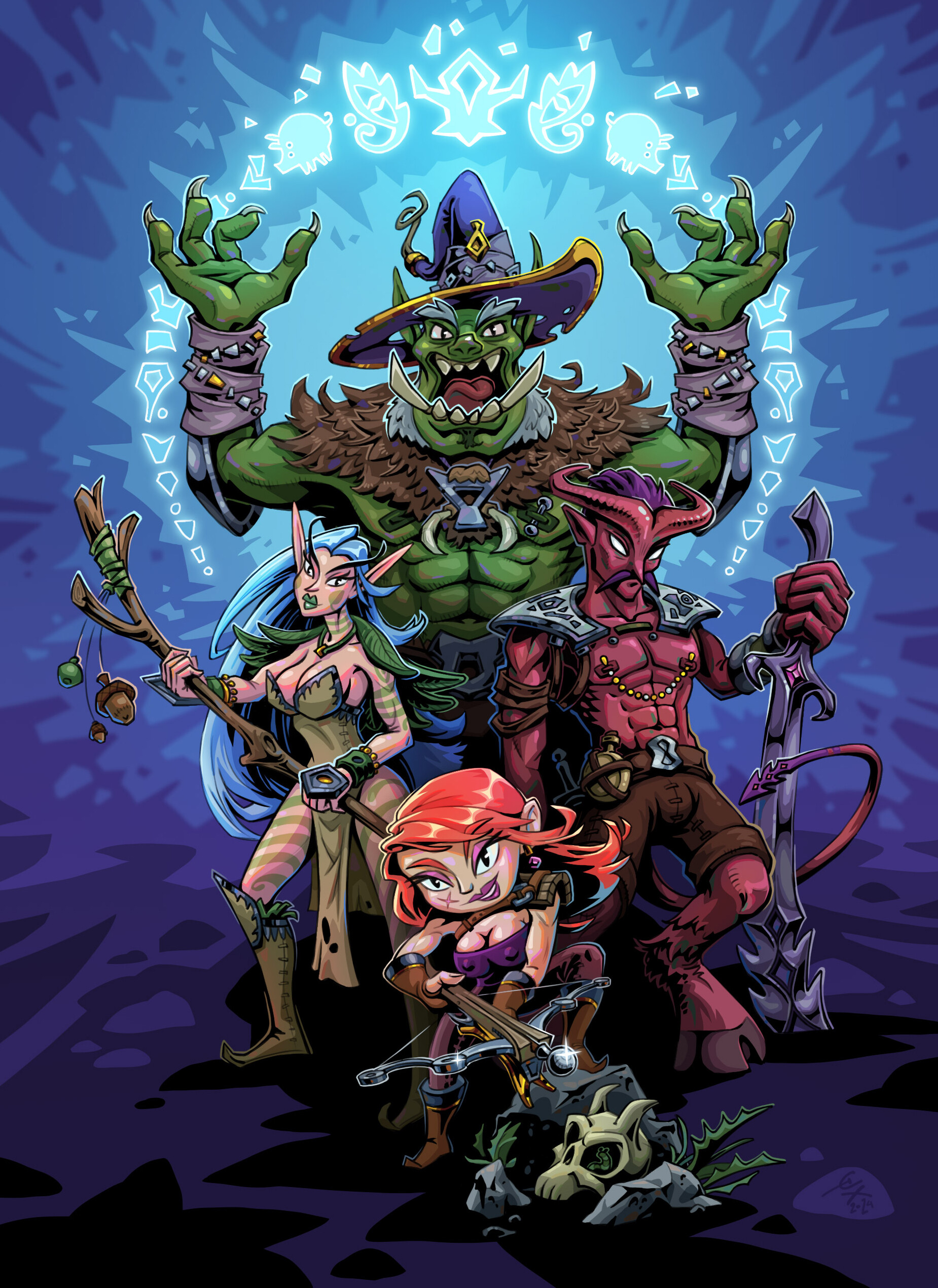 ArtStation - D&D party