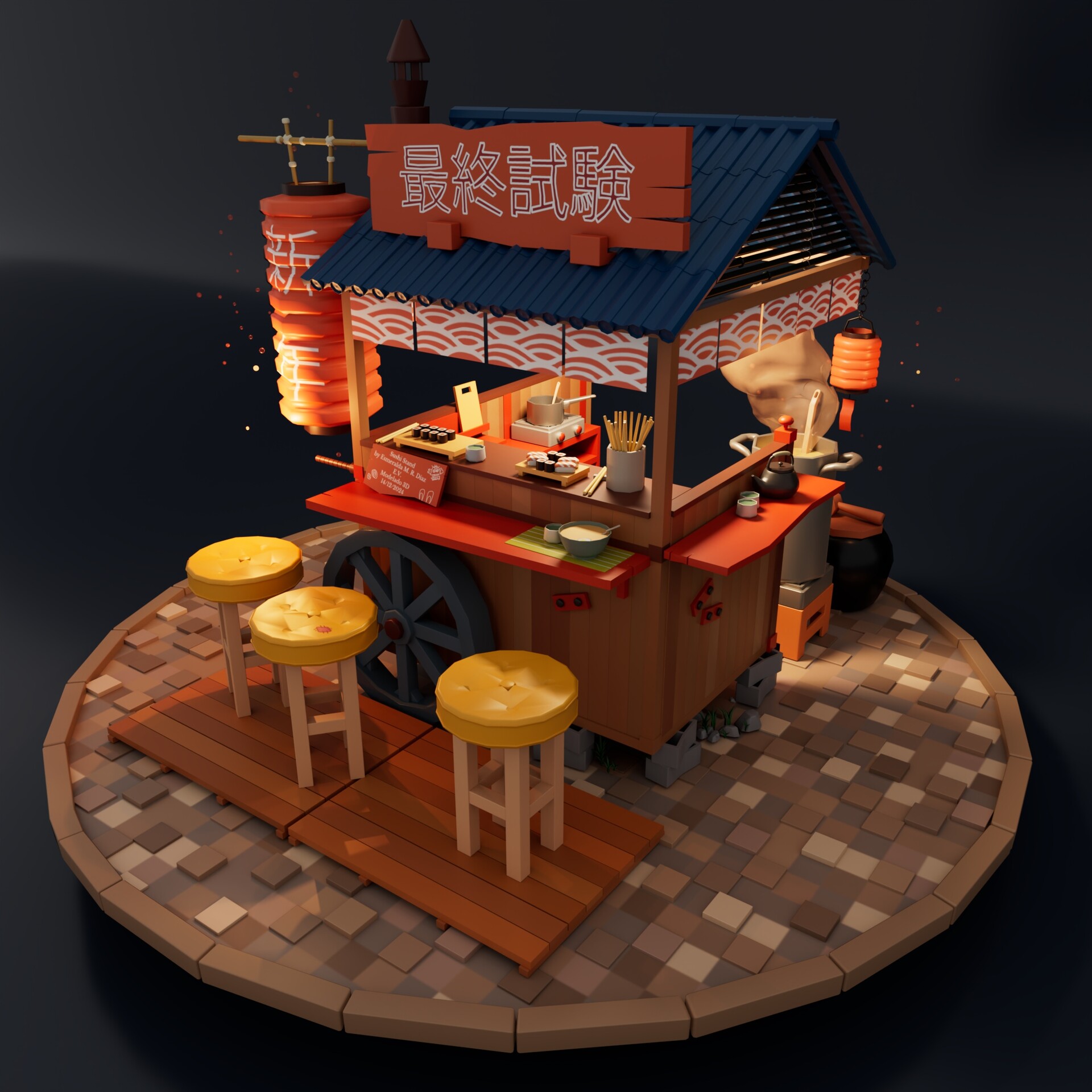ArtStation - Sushi Stand!